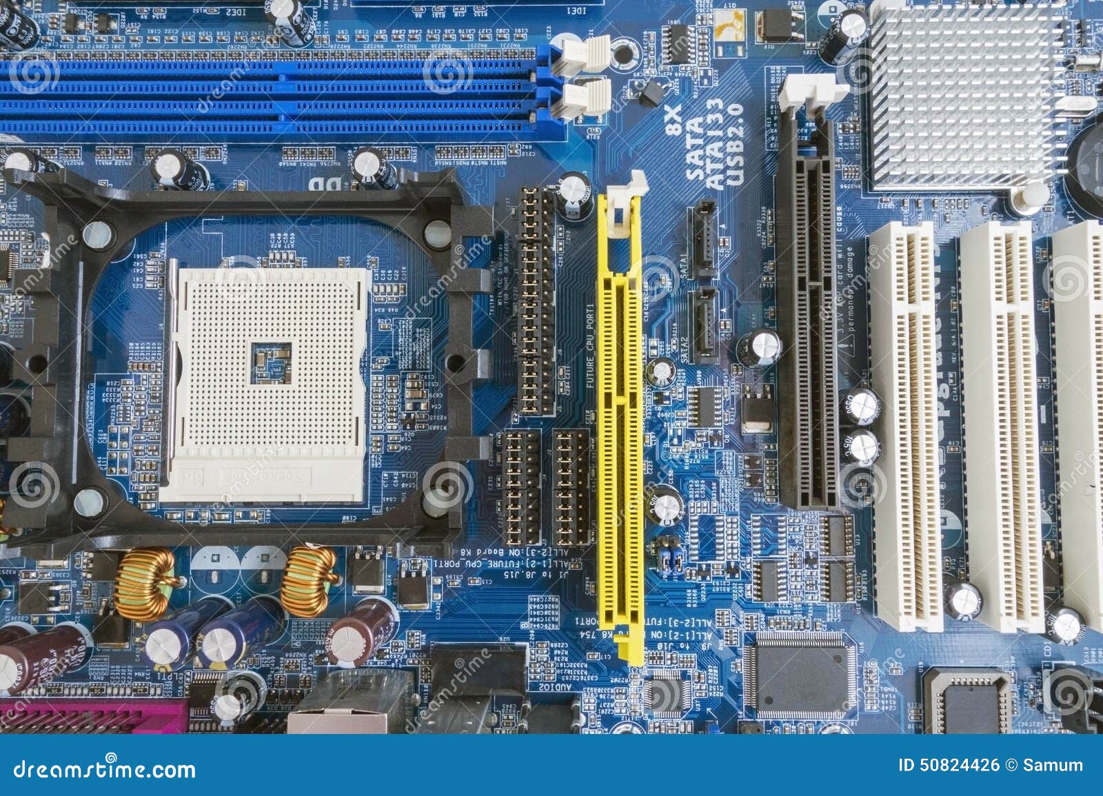 Computer motheboard stock photo. Image of board, solder - 50824426