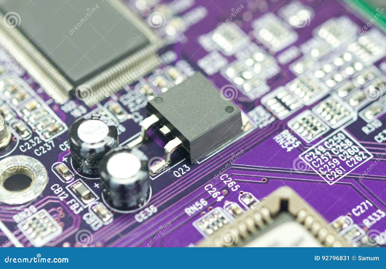 Computer motheboard stock image. Image of battery, mainboard - 92796831