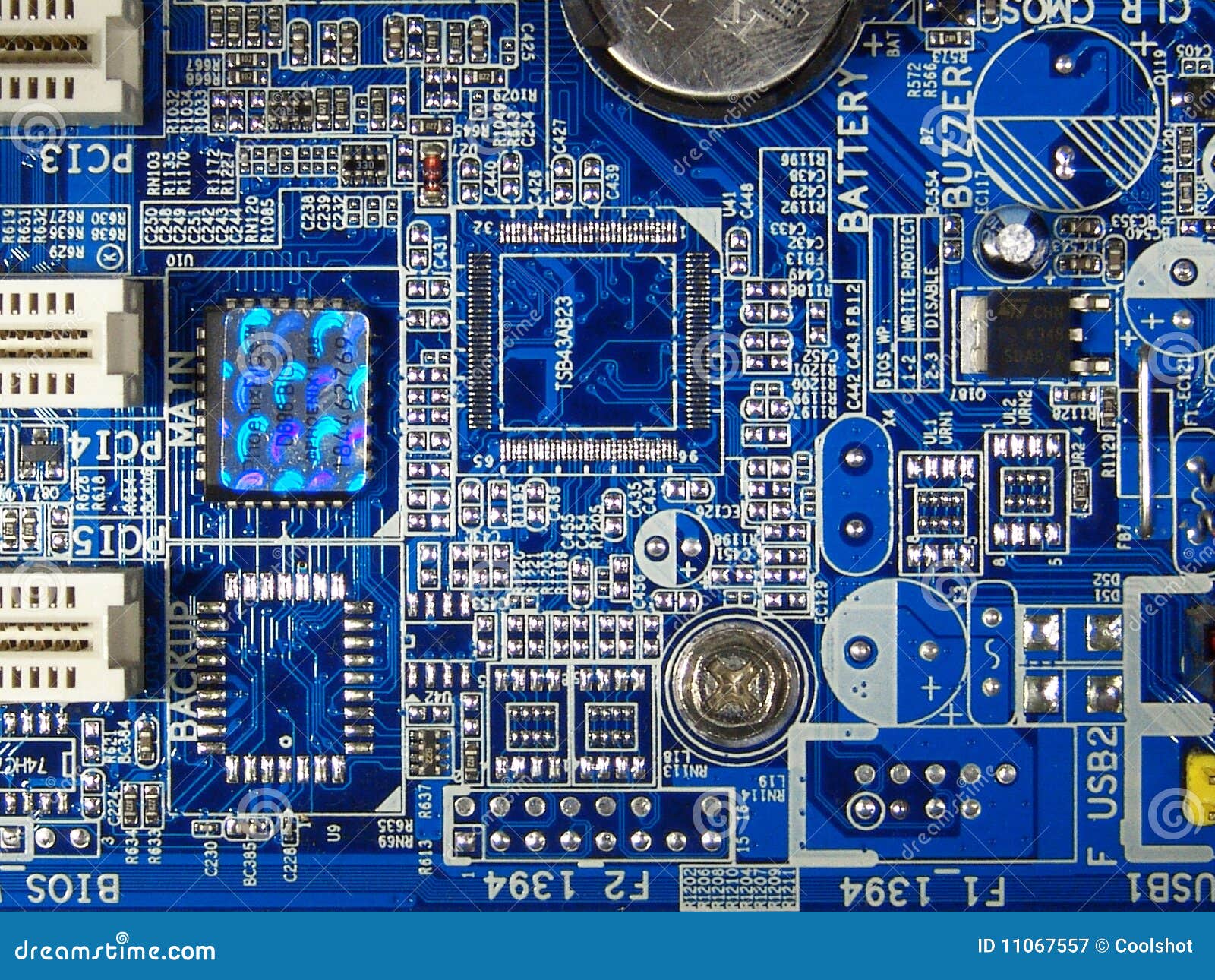 Computer motherboard stock image. Image of motherboard - 11067557