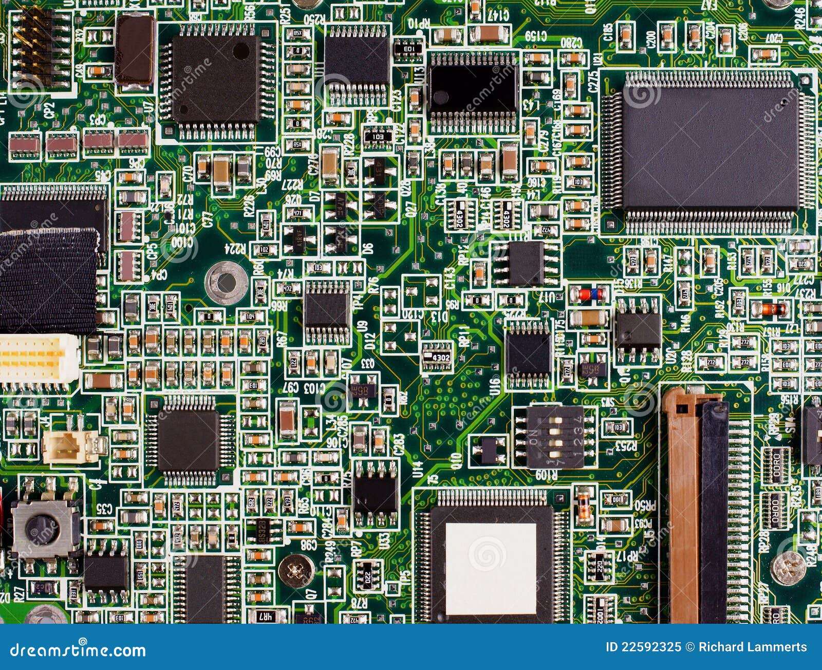 Computer motherboard stock image. Image of engineering - 22592325