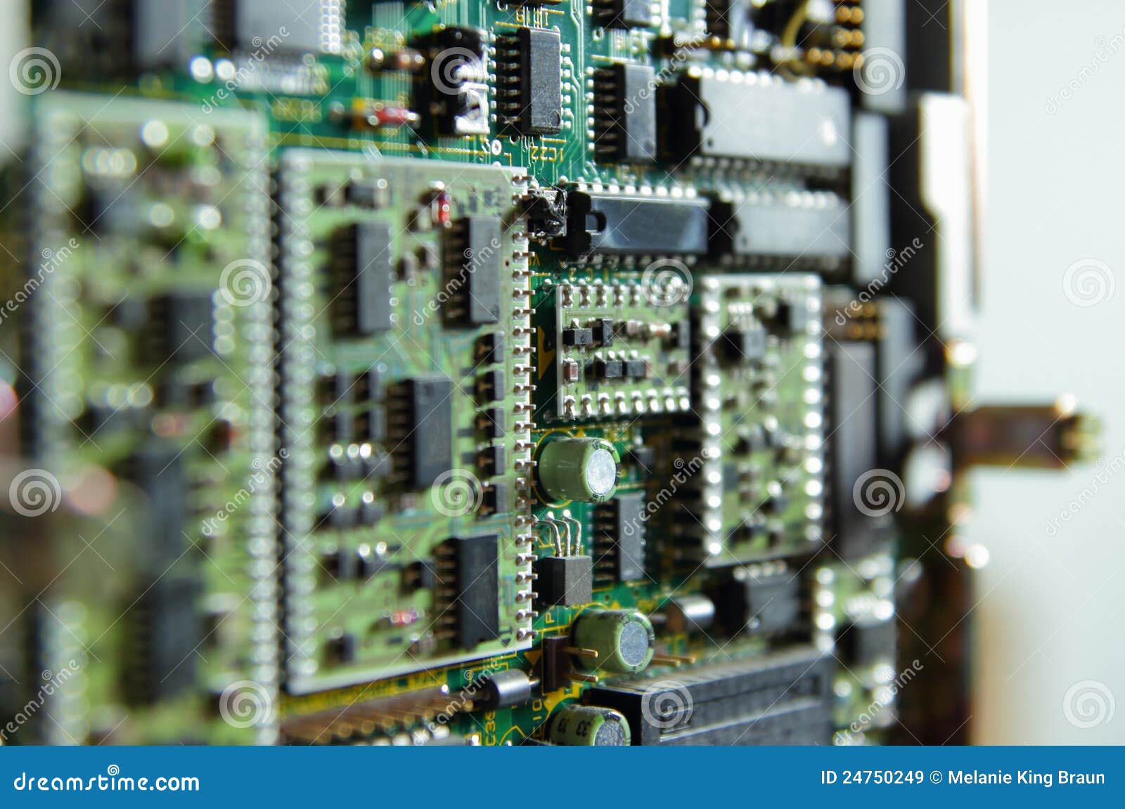 Computer Motherboard stock image. Image of hardware, main - 24750249