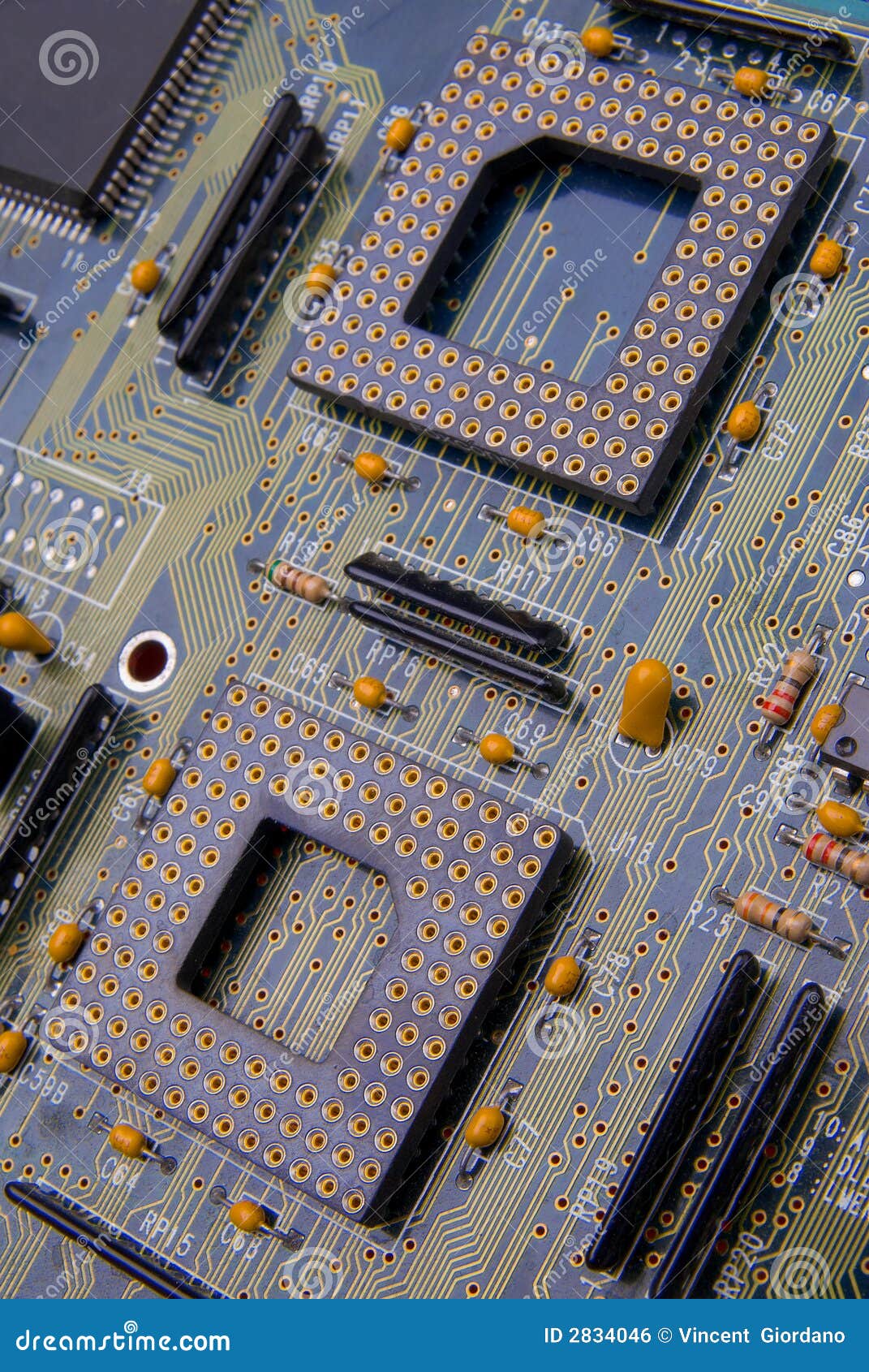 Computer Motherboard stock photo. Image of detail, industry - 2834046