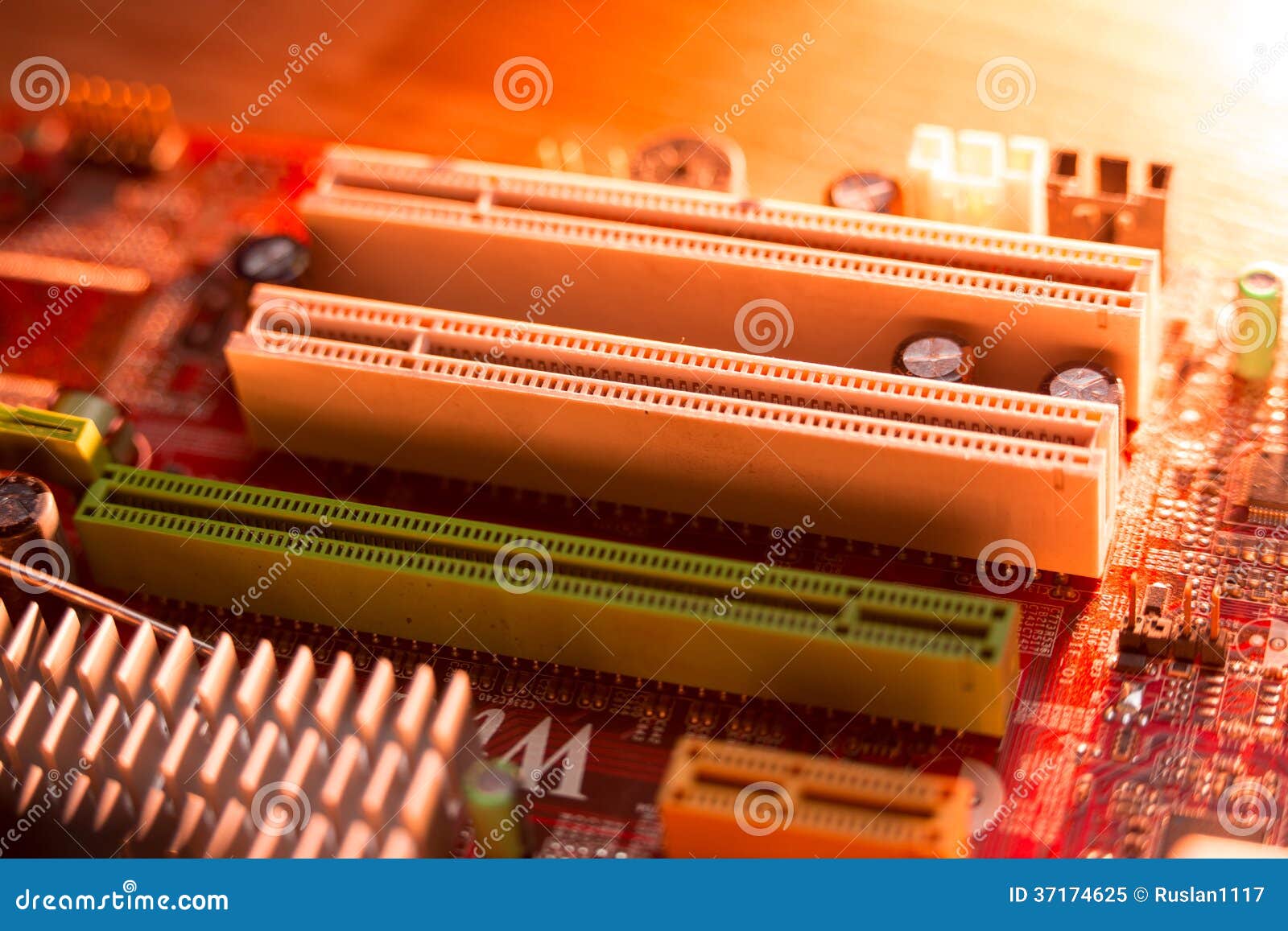Computer motherboard stock image. Image of industry, abstract - 37174625
