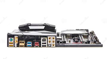 Computer Motherboard Back Side Stock Photo - Image of electronics ...