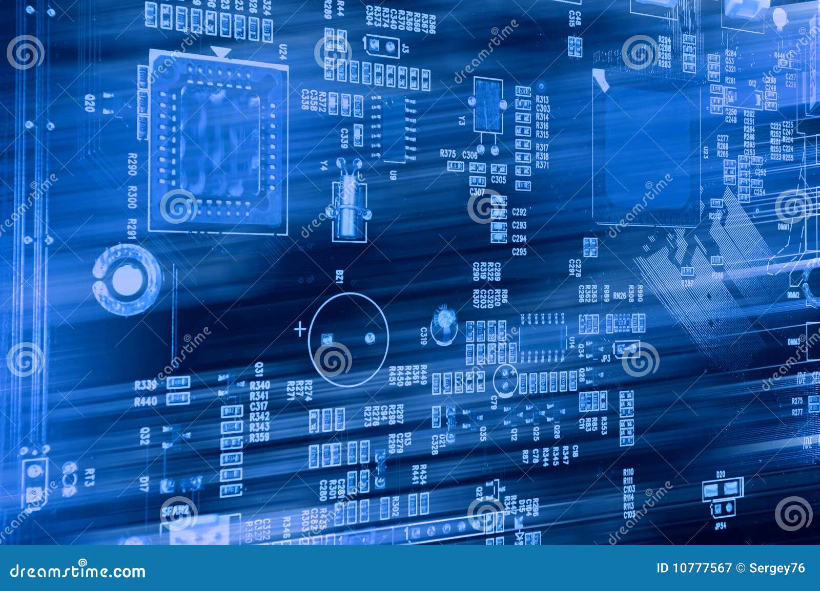 Computer Motherboard Background Stock Illustration - Illustration of ...