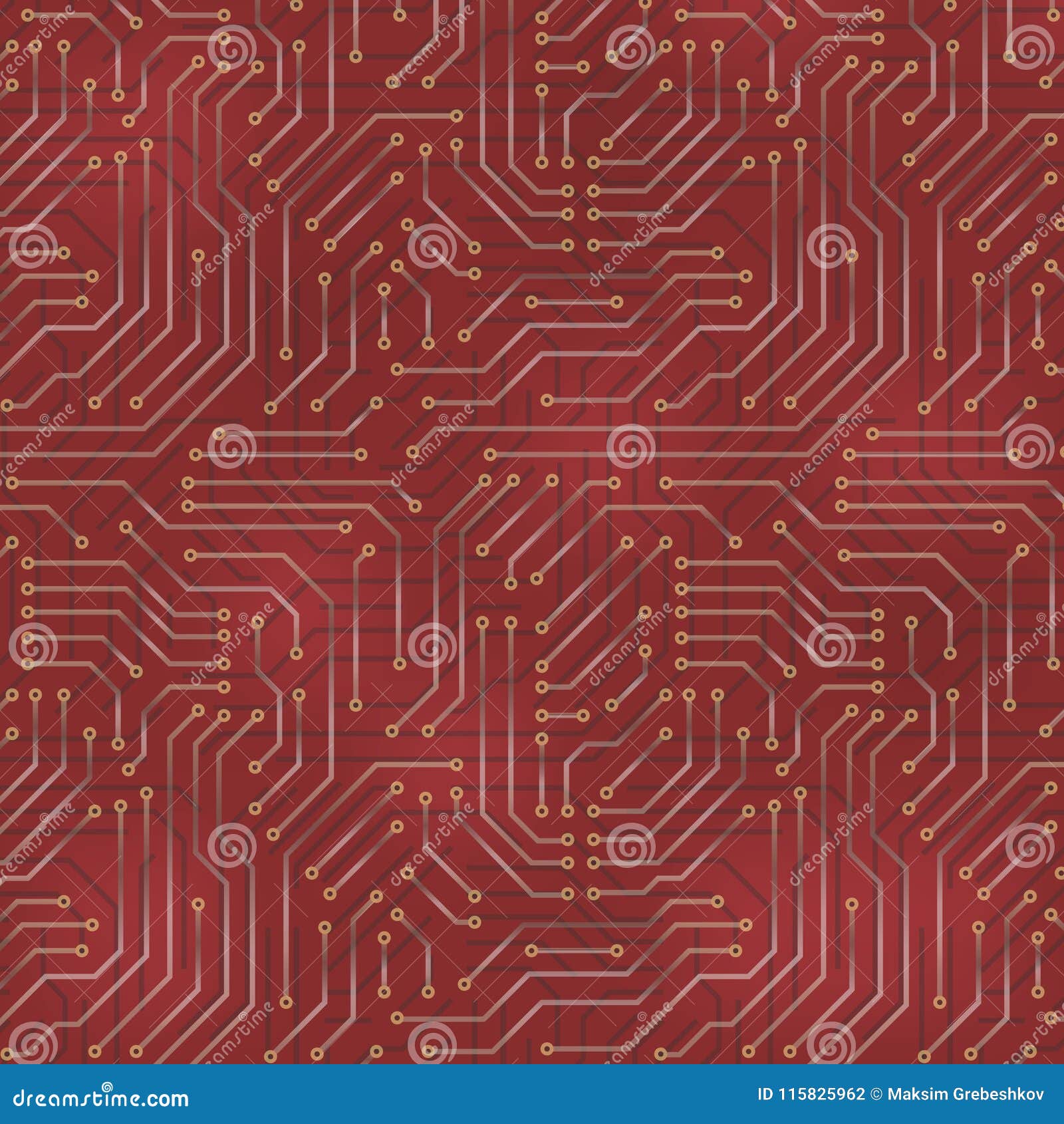 Computer Motherboard Background Stock Vector - Illustration of ...