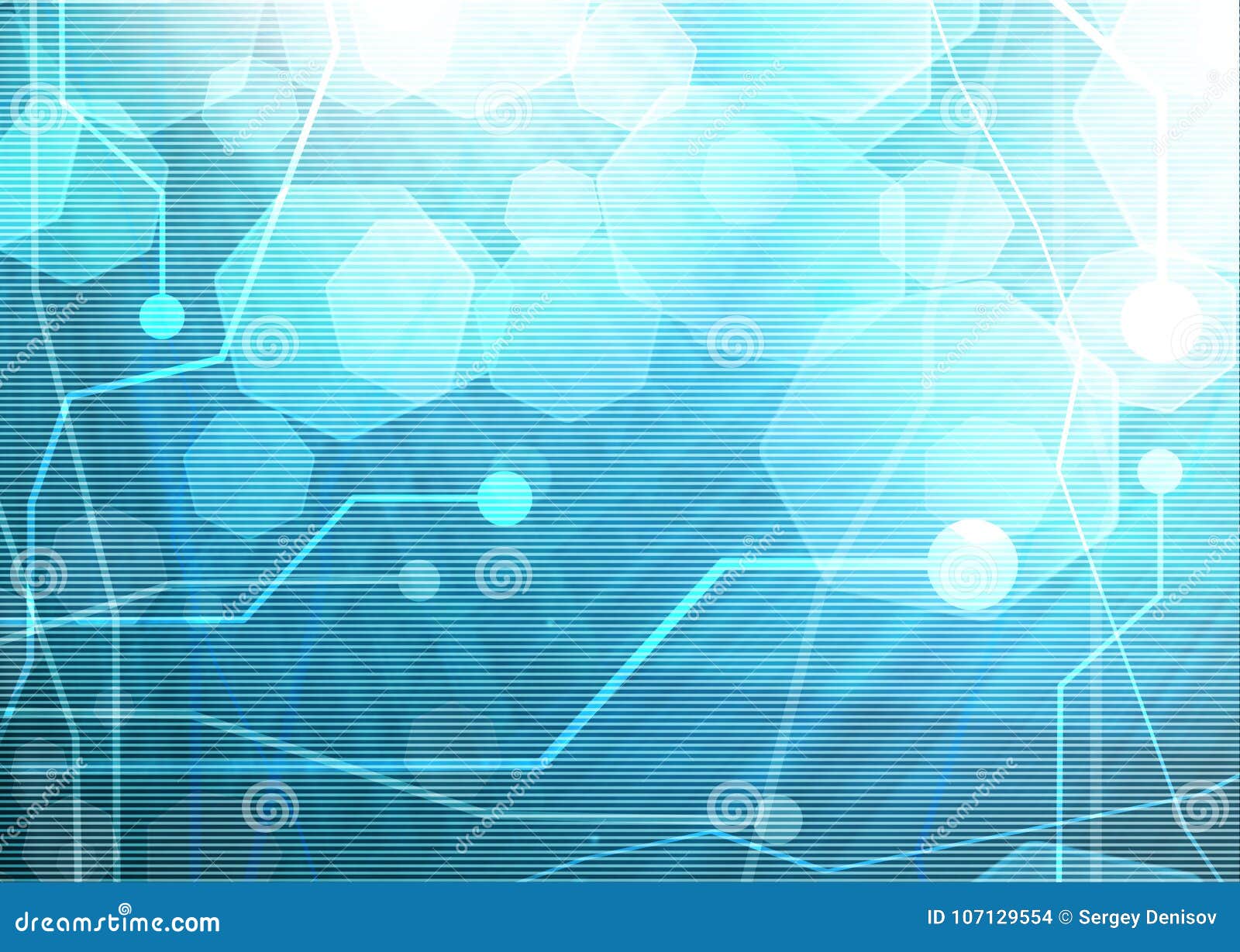 Computer Motherboard on a Blue Background Stock Illustration ...