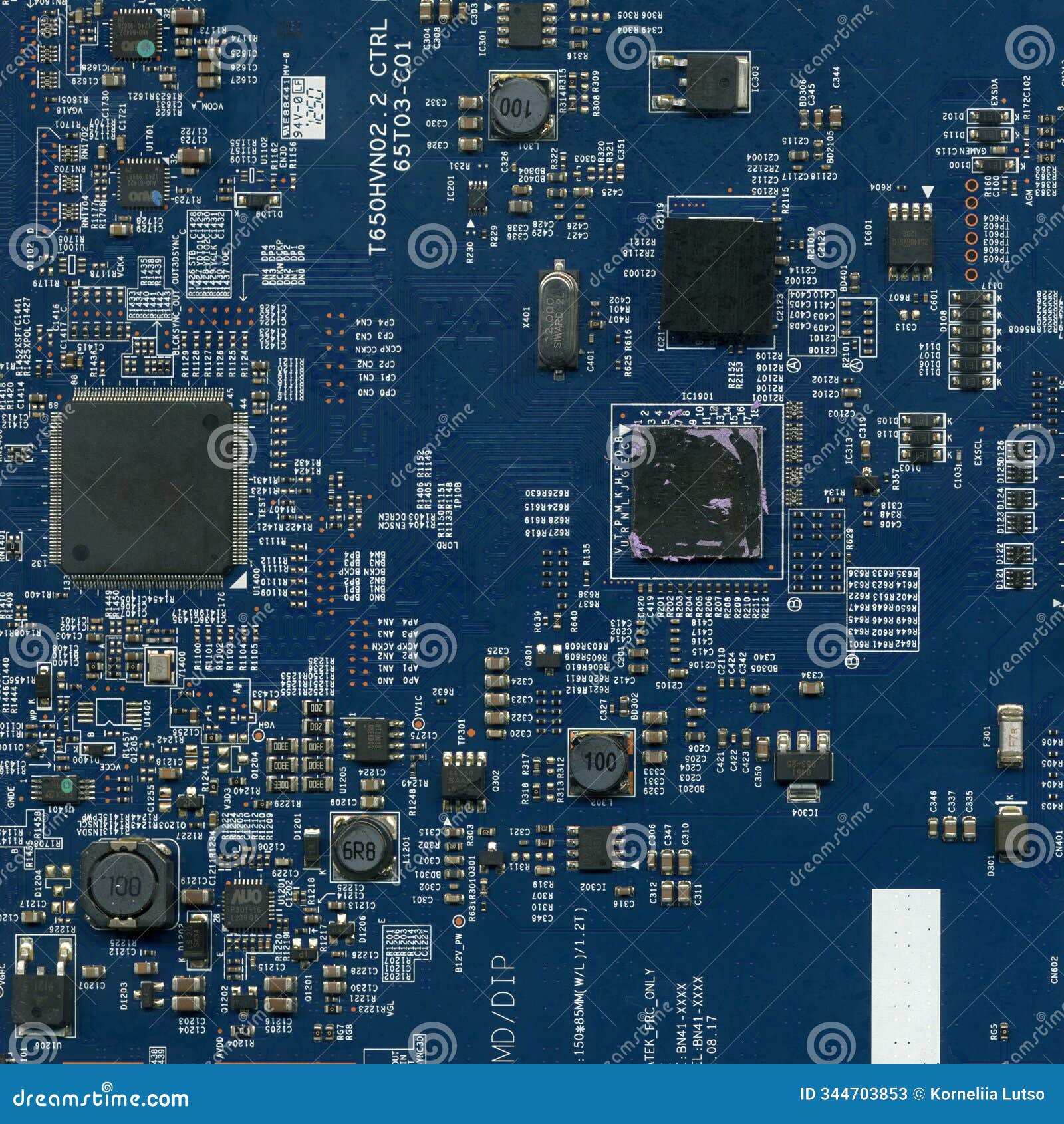 Motherboard Circuit Connects Continents On World Map. Royalty-Free ...