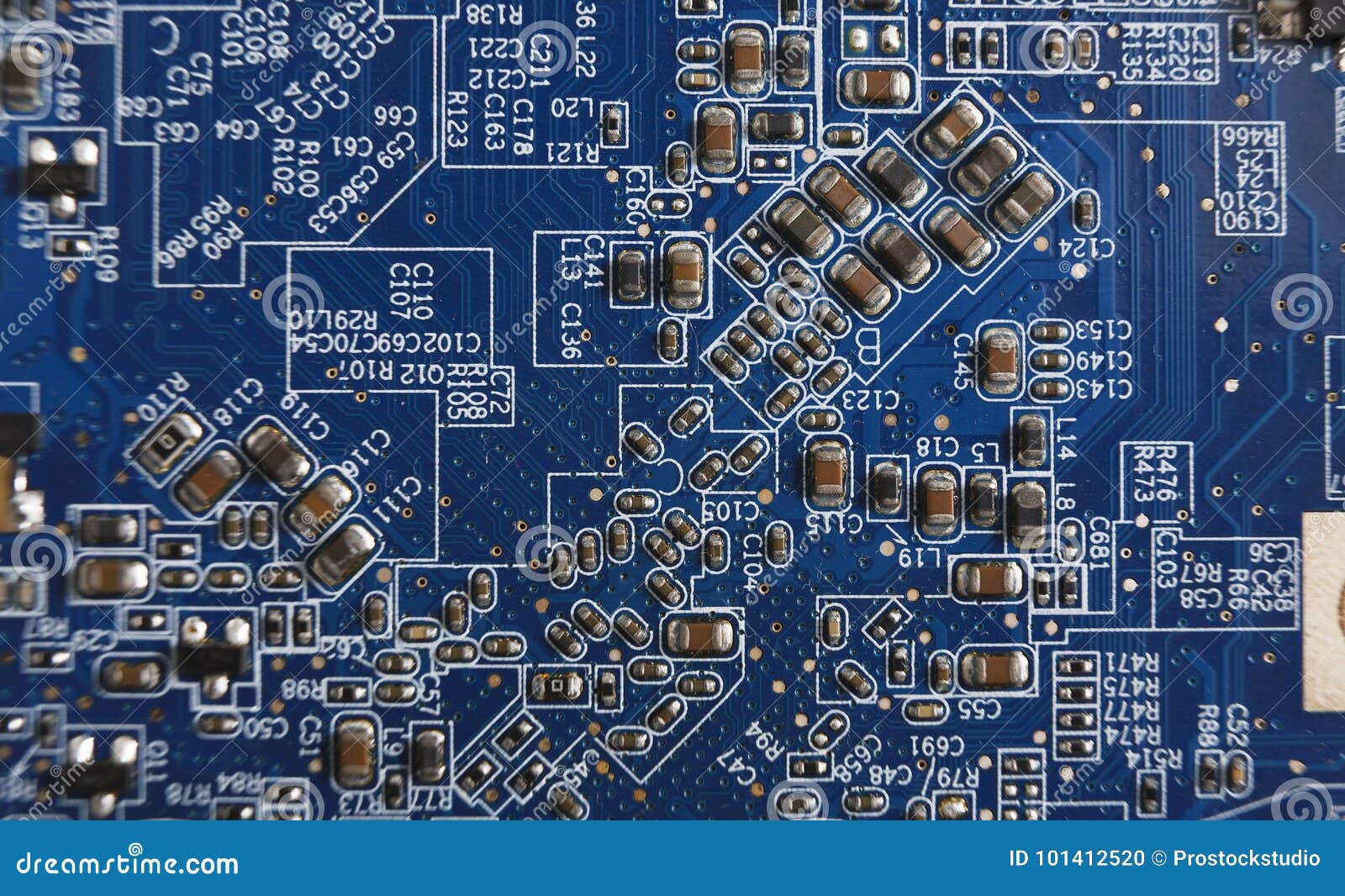 Computer Motherboard Close-up, Repair Concept Stock Photo - Image of ...