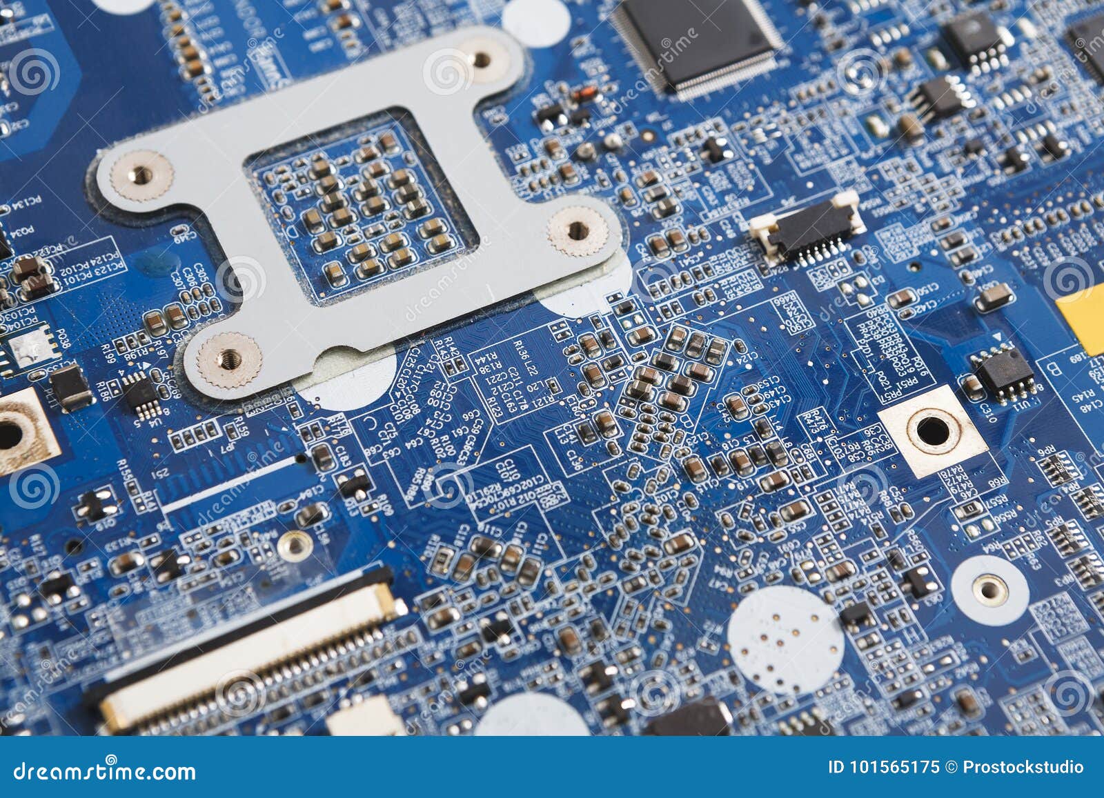 Computer Motherboard Close-up, Repair Concept Stock Image - Image of ...