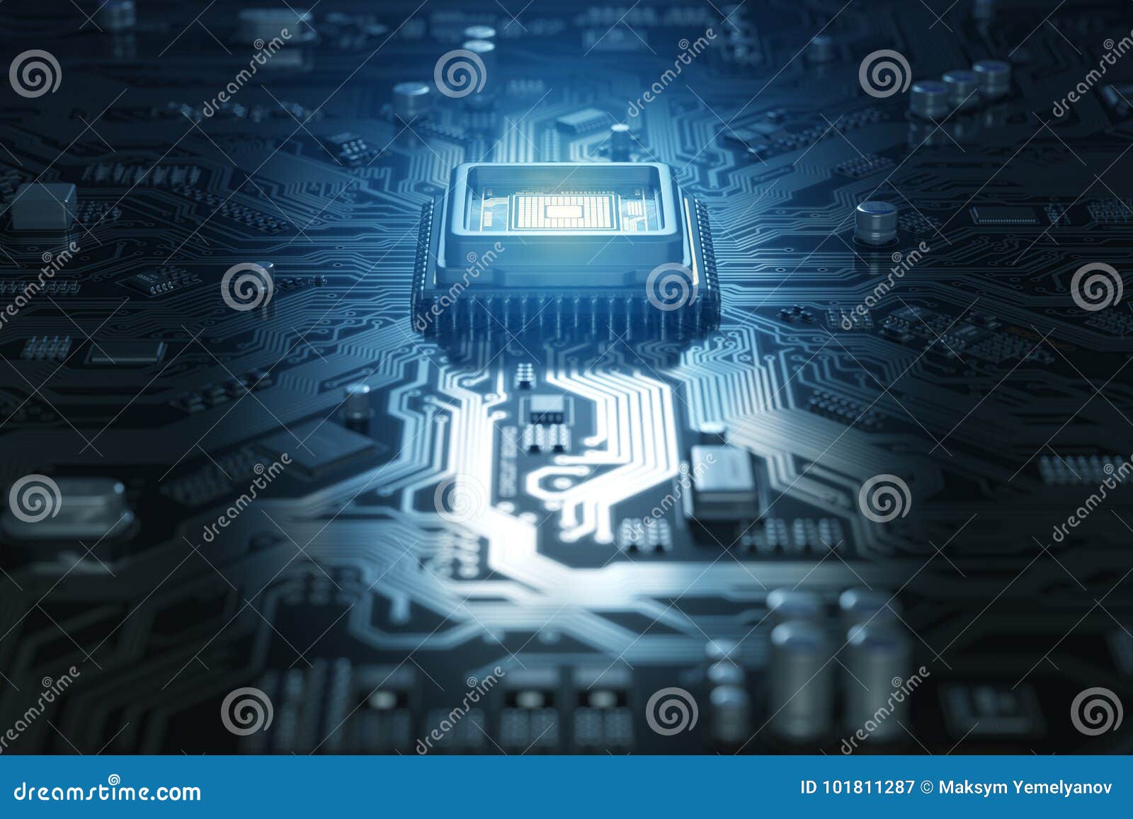 SOC - System On Chip Acronym, Technology Concept Background Royalty ...