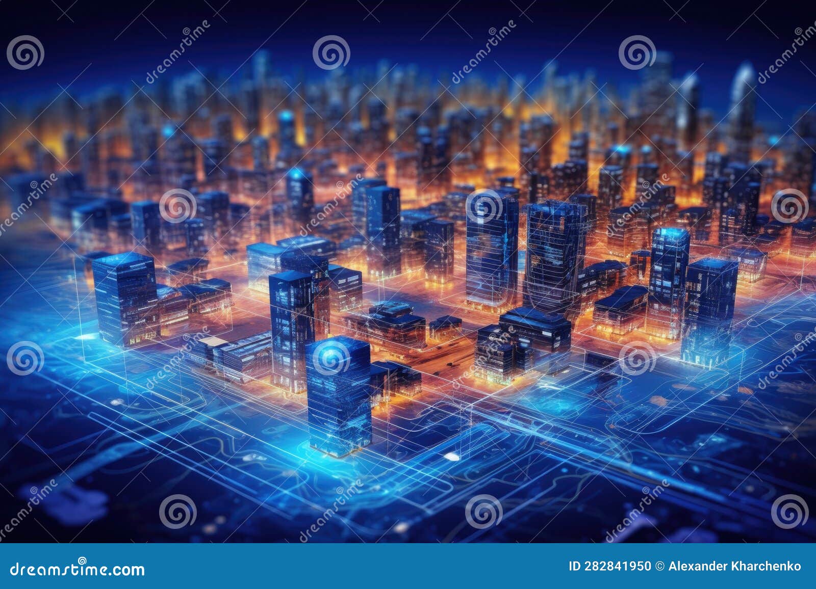 Computer Motherboard with a CPU Processor in the Shape of an Abstract ...