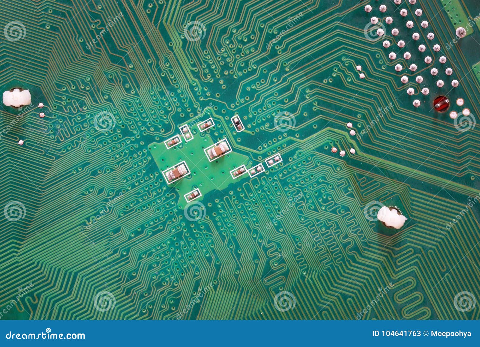 Computer Motherboard of Details. Stock Image - Image of component ...