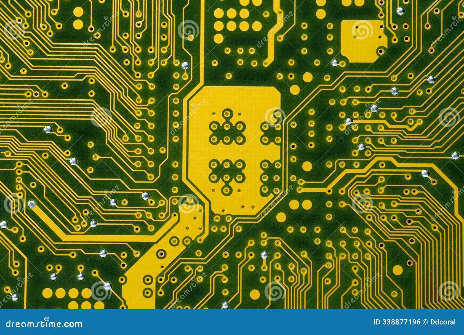 Computer Motherboard. Details of Mainboard Back Stock Photo - Image of ...
