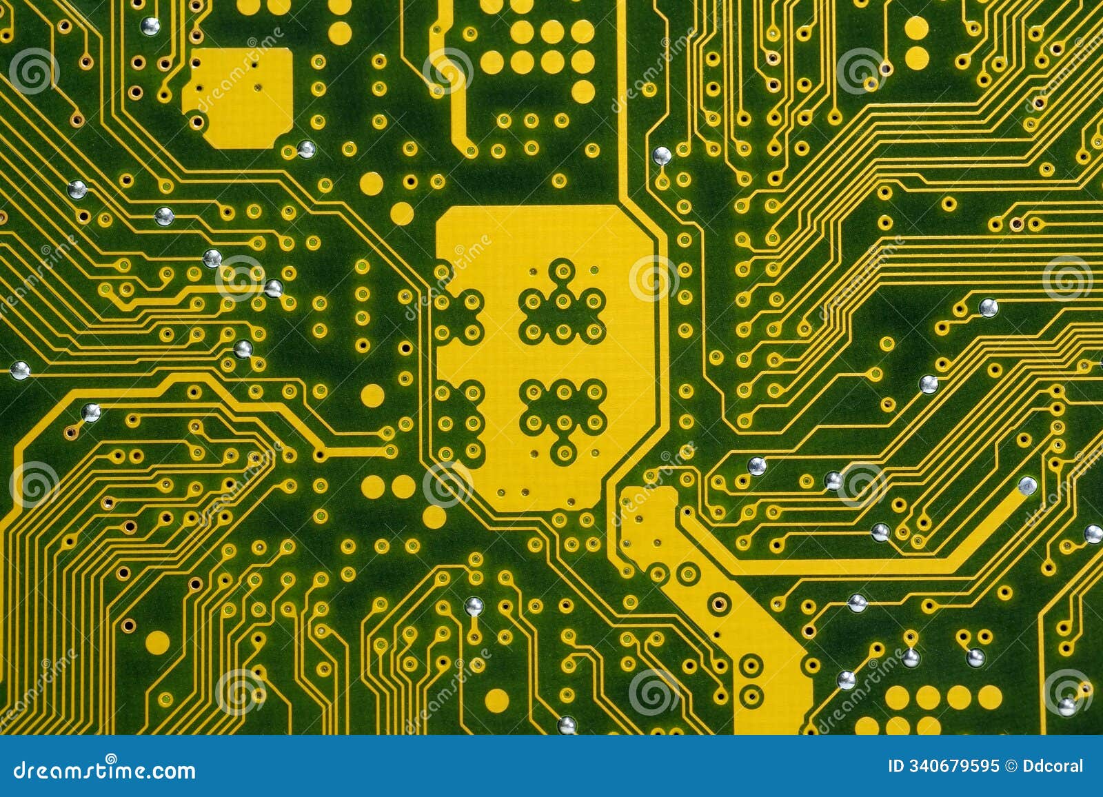 Computer Motherboard. Details of Mainboard Back Stock Image - Image of ...