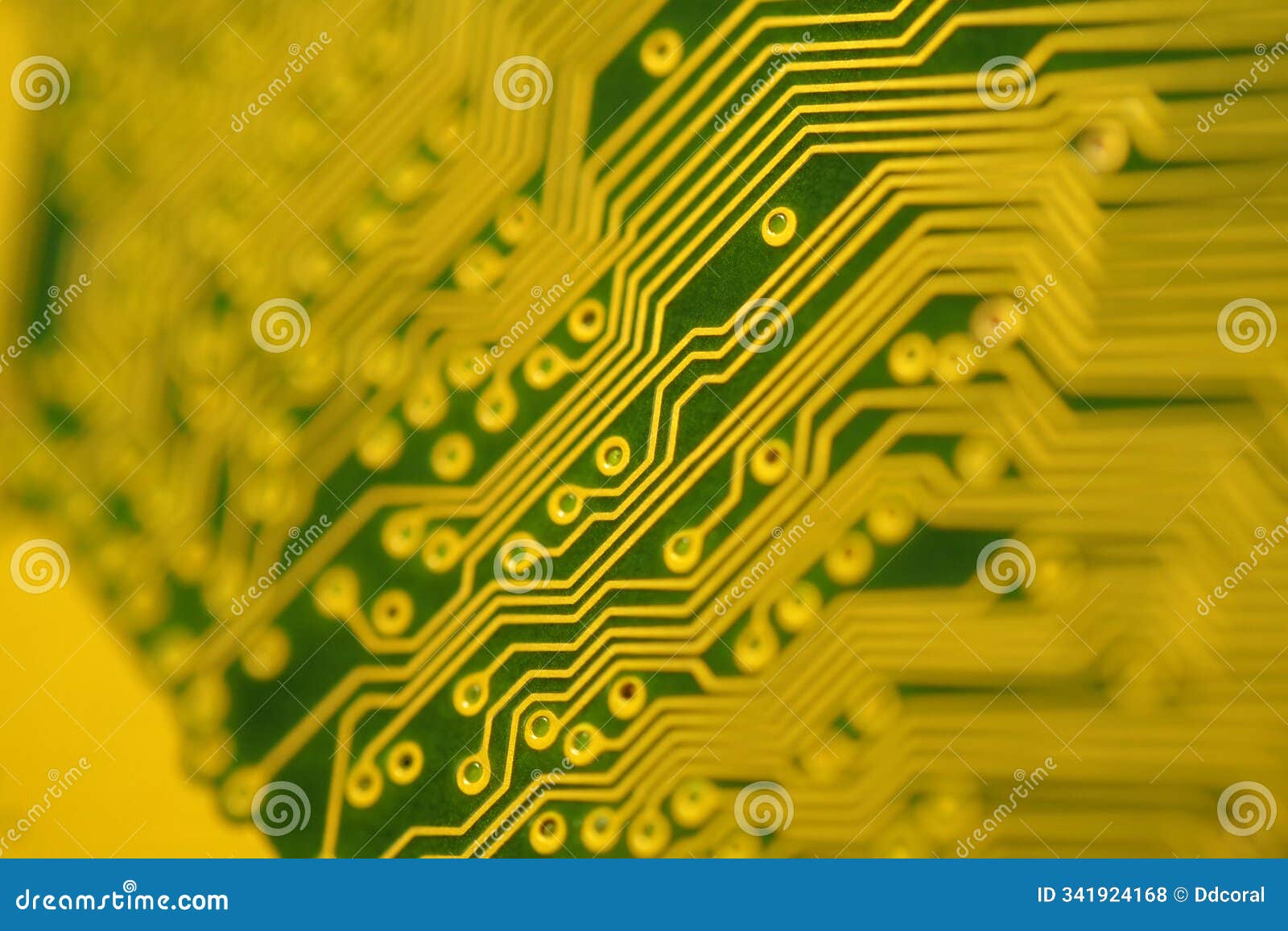 Computer Motherboard. Details of a Mainboard Back Stock Photo - Image ...