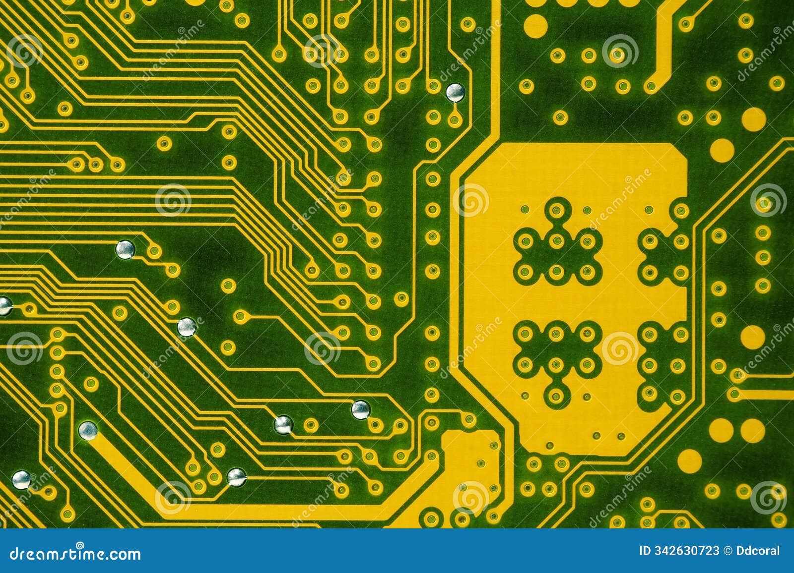 Computer Motherboard. Details of a Mainboard Back Stock Image - Image ...