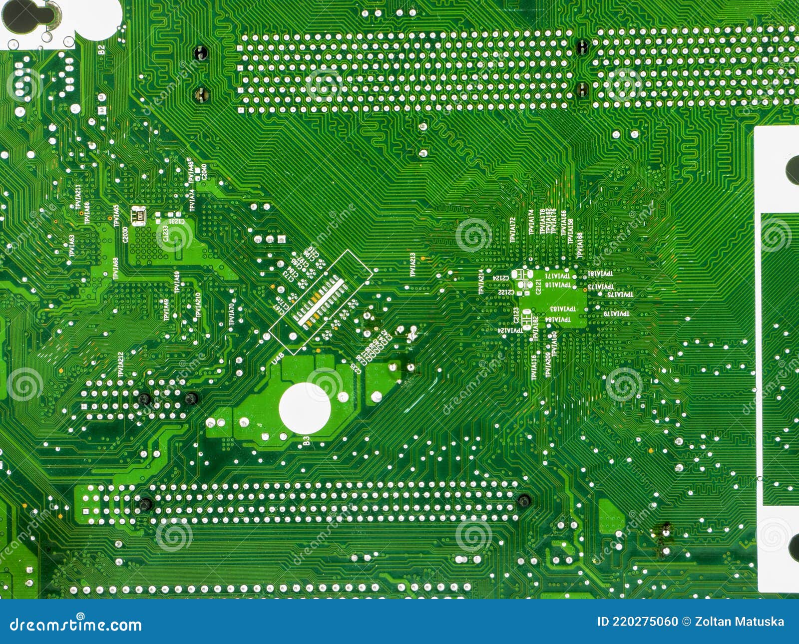 Computer Motherboard Electronic Part Stock Photo - Image of computer ...