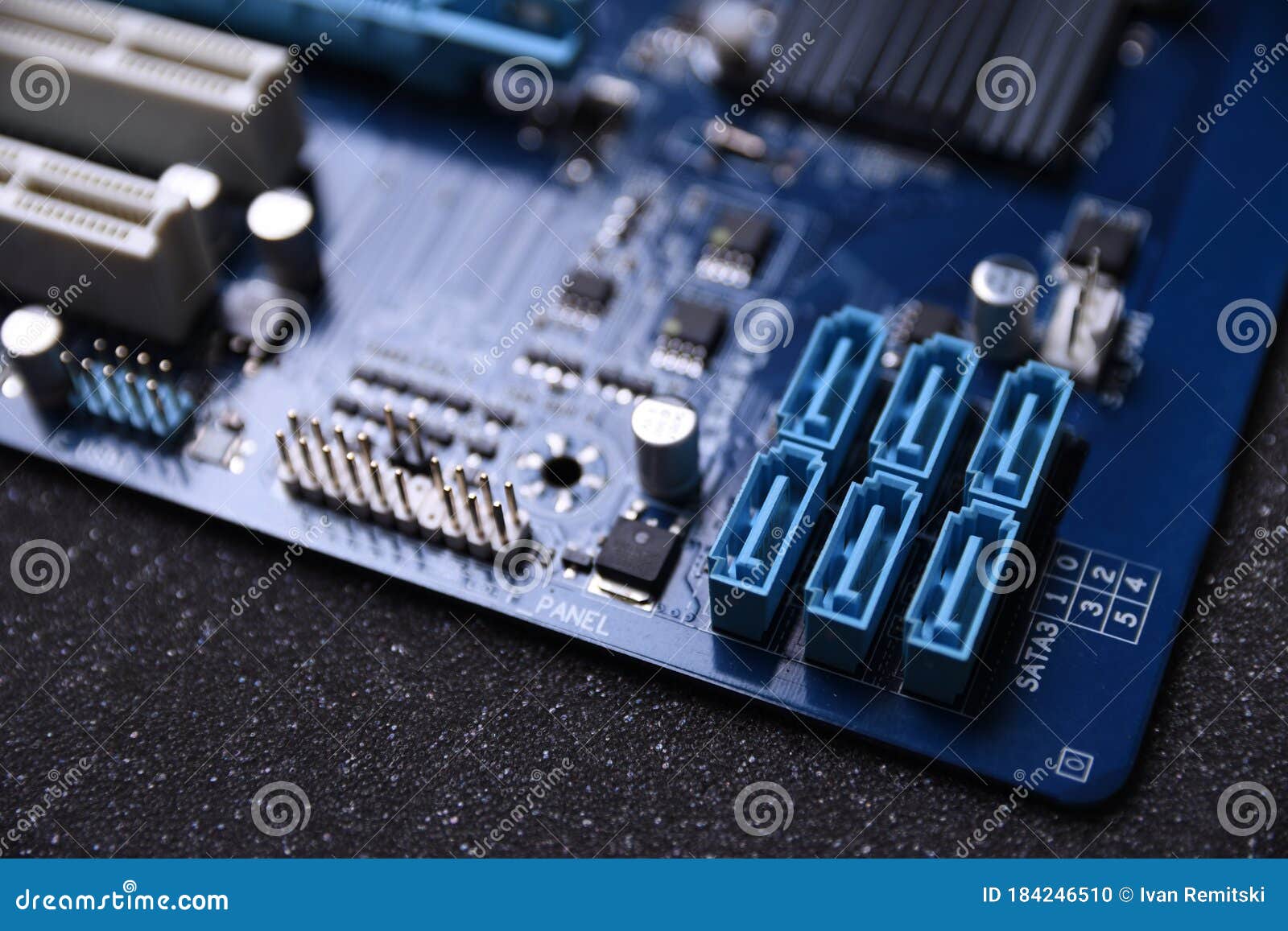 Computer Motherboard and Electronical Components Cpu Gpu Memory and ...