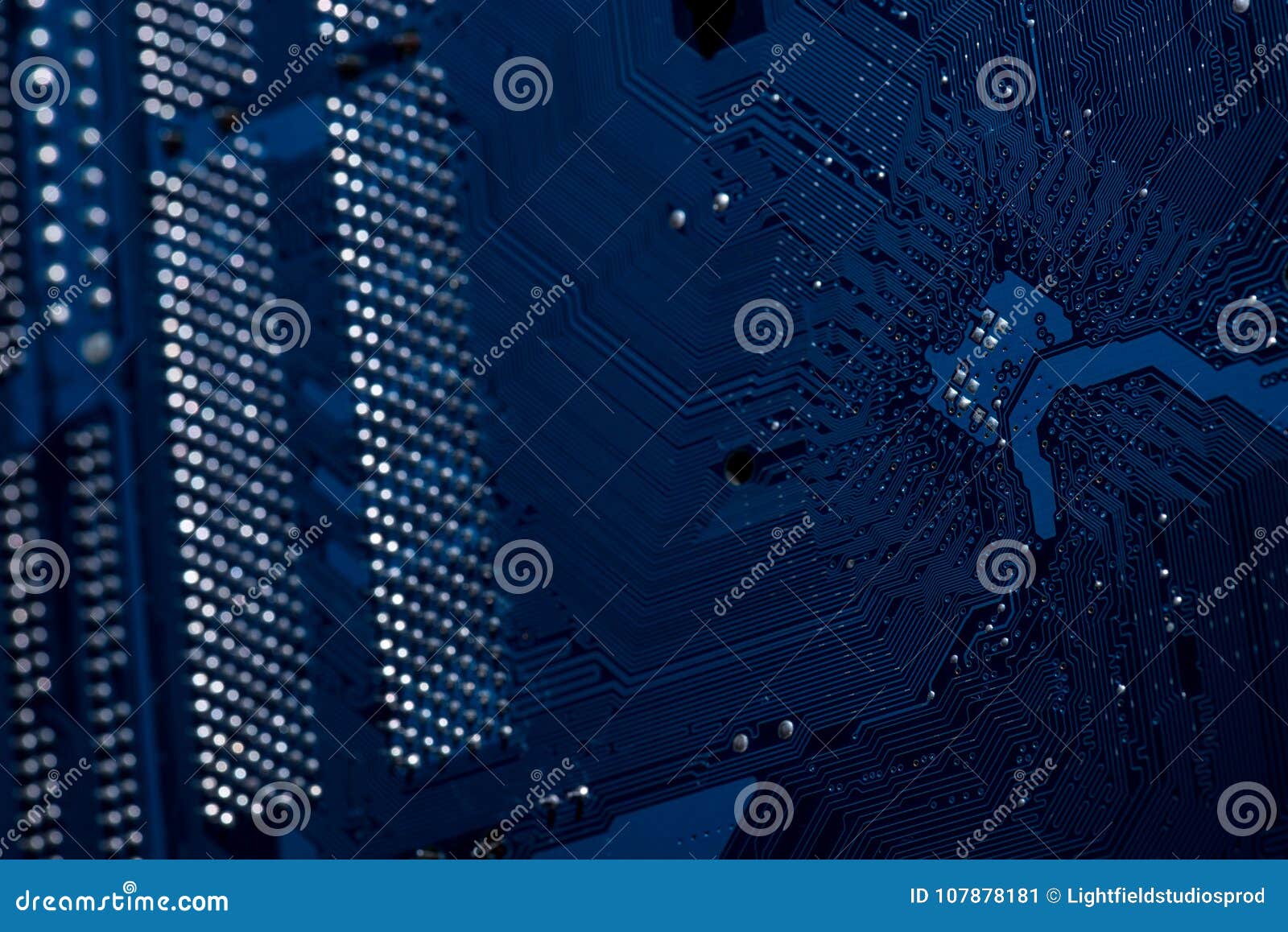 Computer Motherboard Elements Stock Image - Image of engineering ...