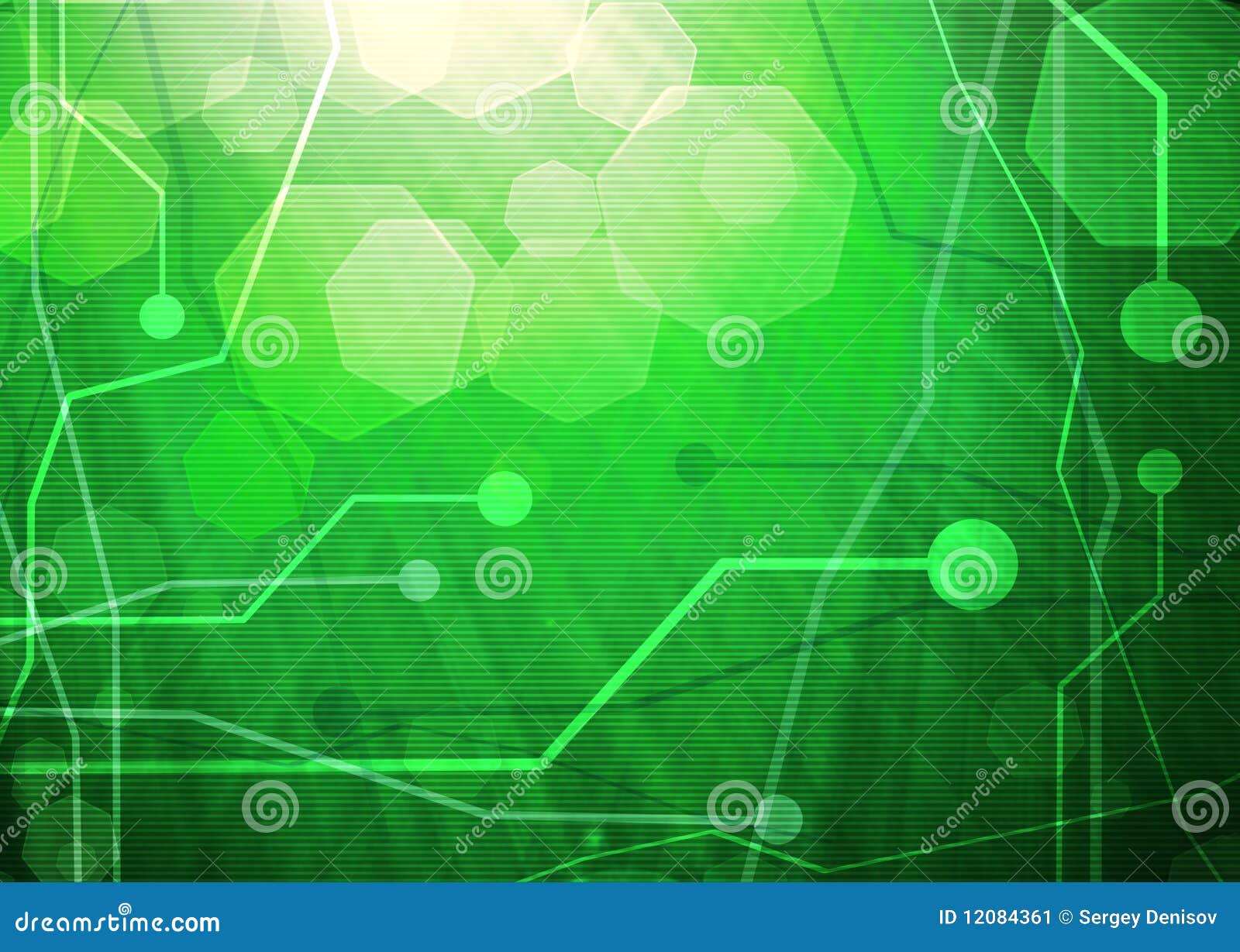 Green Motherboard Background