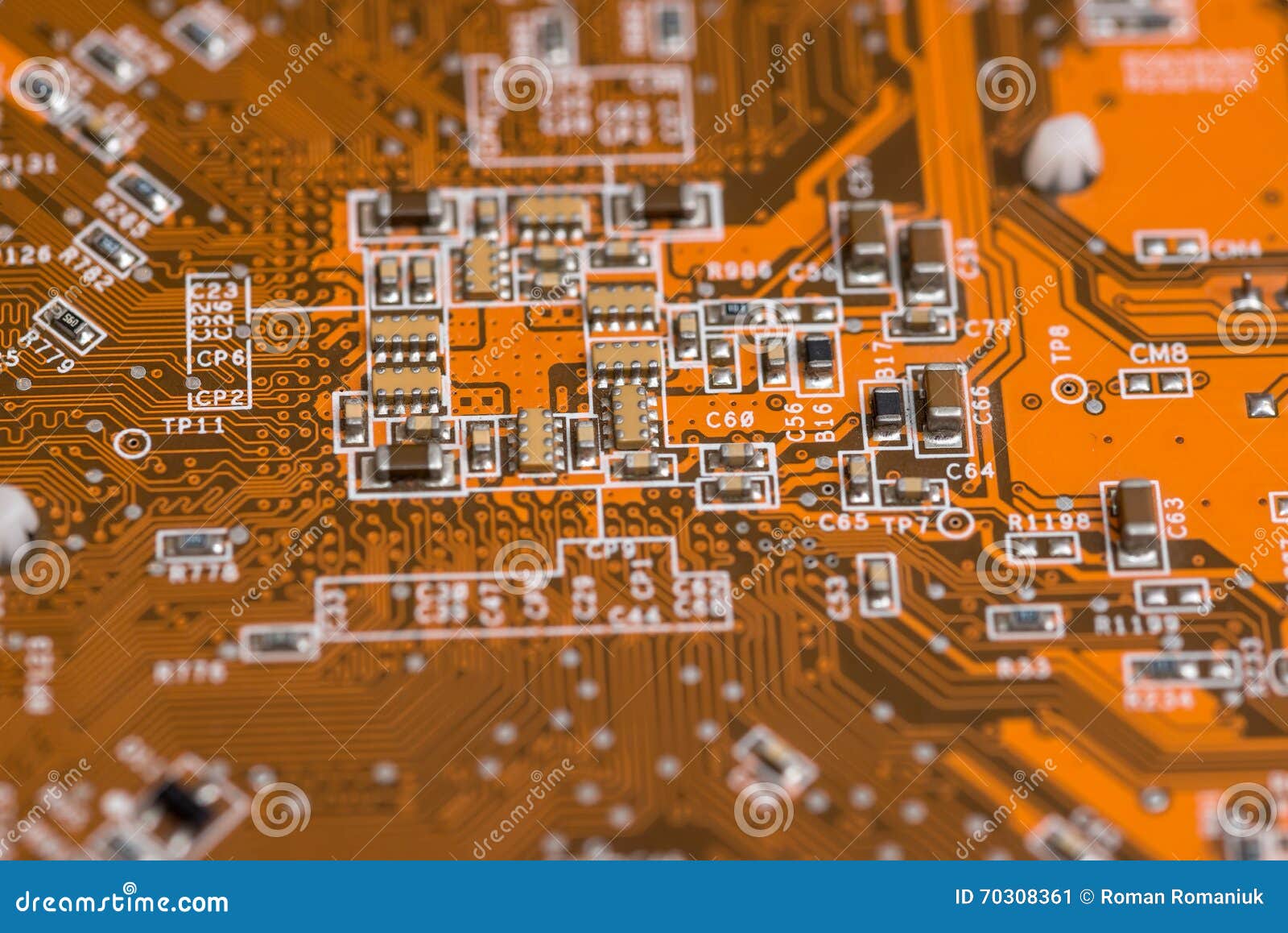 Computer Motherboard Macro View Stock Image - Image of iron, equipment ...