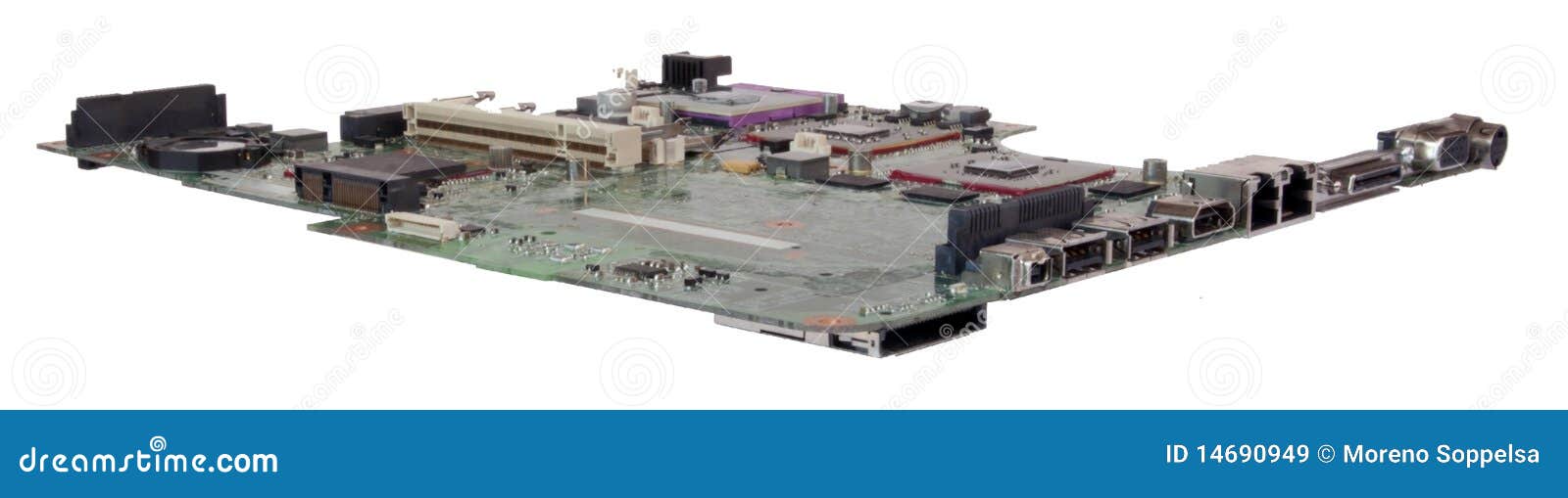 Computer Motherboard (main Board) Stock Image - Image of inside ...