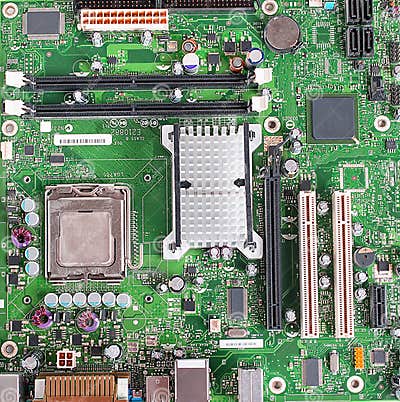 Computer Motherboard, Printed Circuit Board Stock Photo - Image of ...