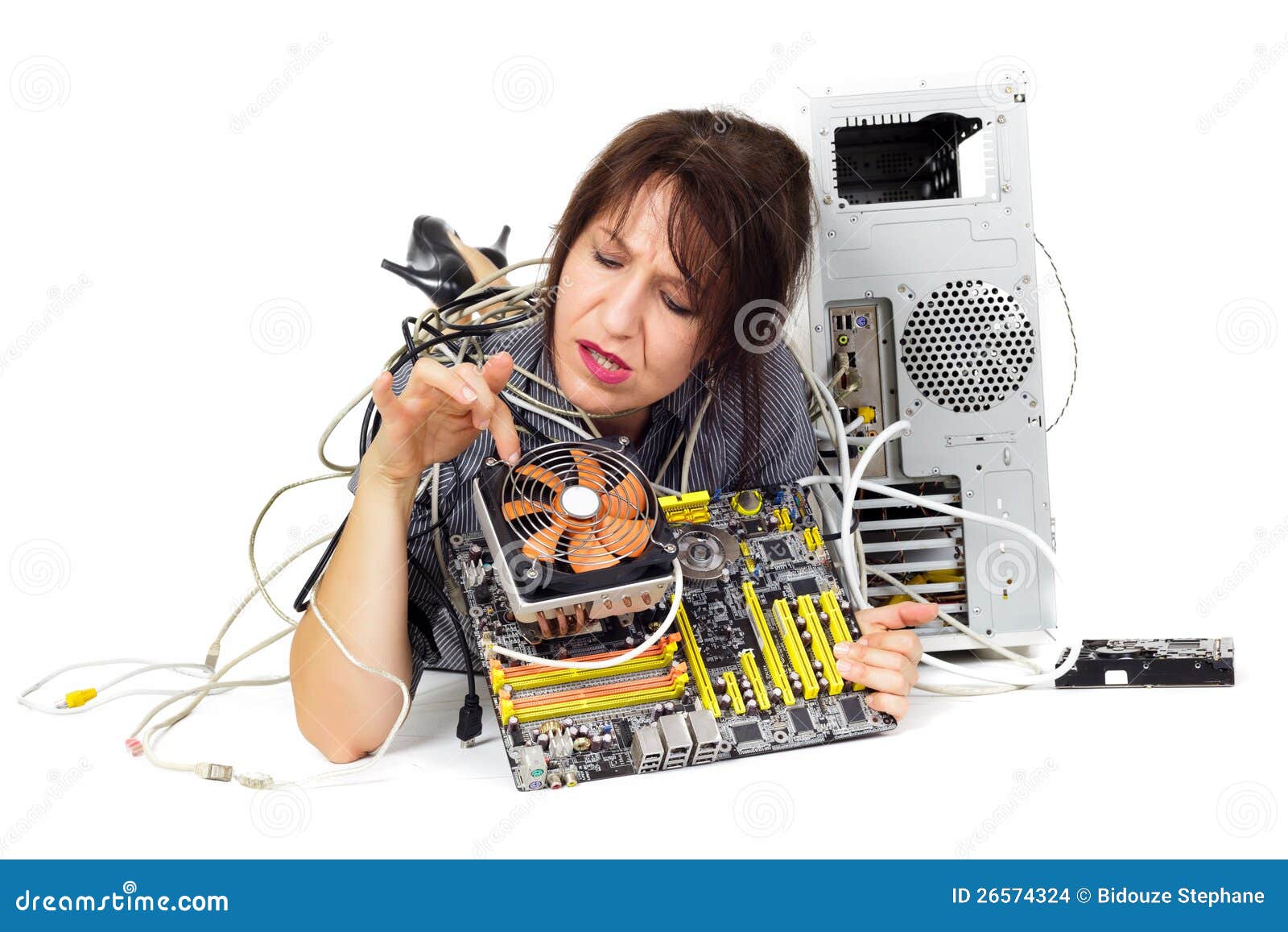 Computer Motherboard Problem Stock Photo - Image of motherboard ...