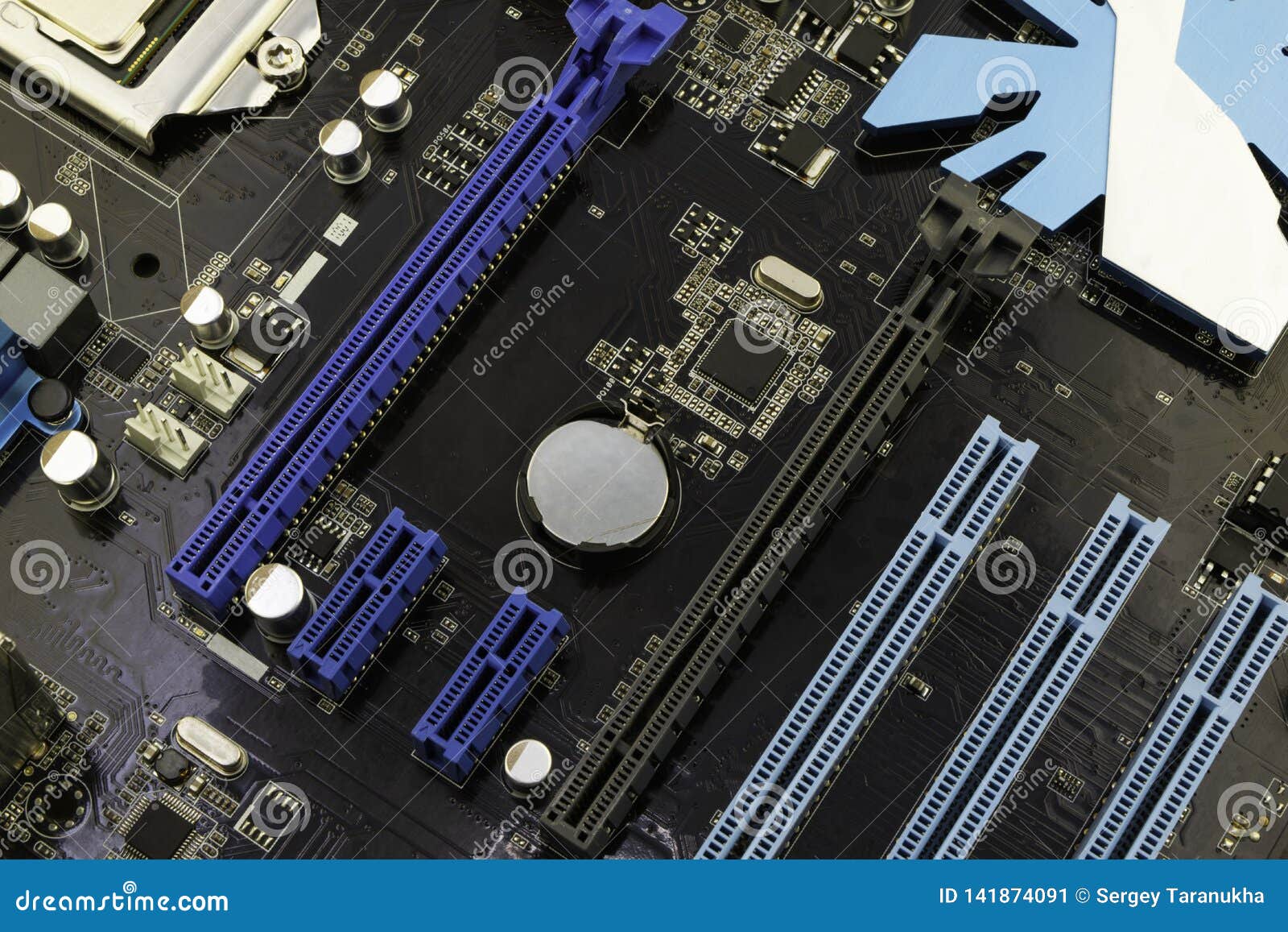 Computer Motherboard, with Processor Installed on it Stock Image ...