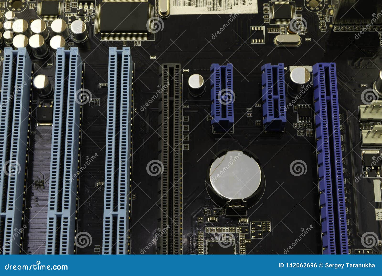 Computer Motherboard, with Processor Installed on it Stock Photo ...