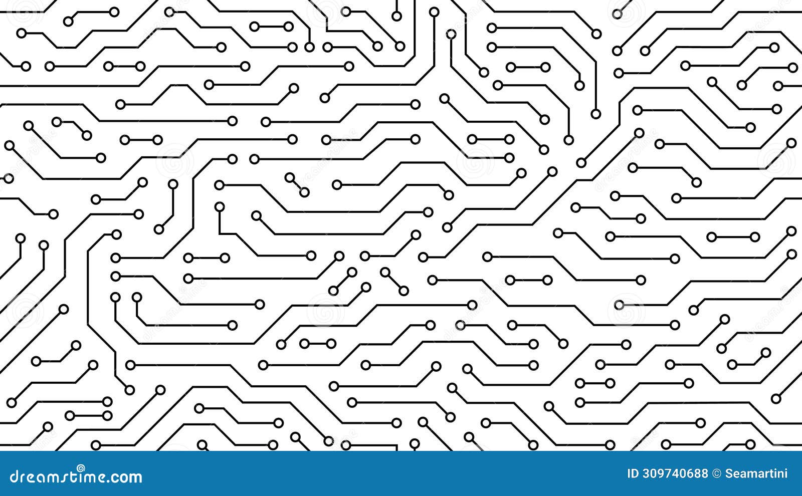 Computer Motherboard Seamless Circuit Pattern Stock Illustration - Illustration of wired, board ...