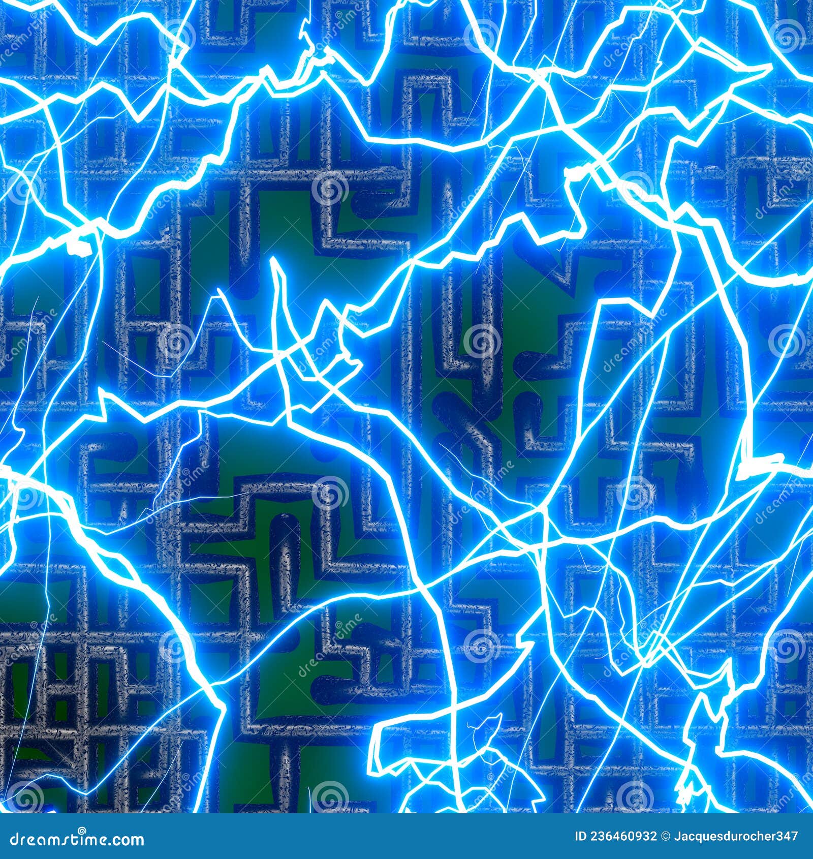 Computer Motherboard Short Circuit Electronic Lightning Seamless ...