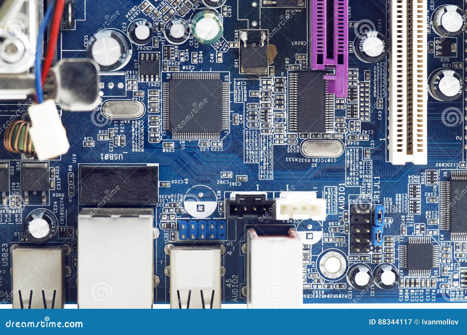 Computer Motherboard stock image. Image of industry, chip - 88344117