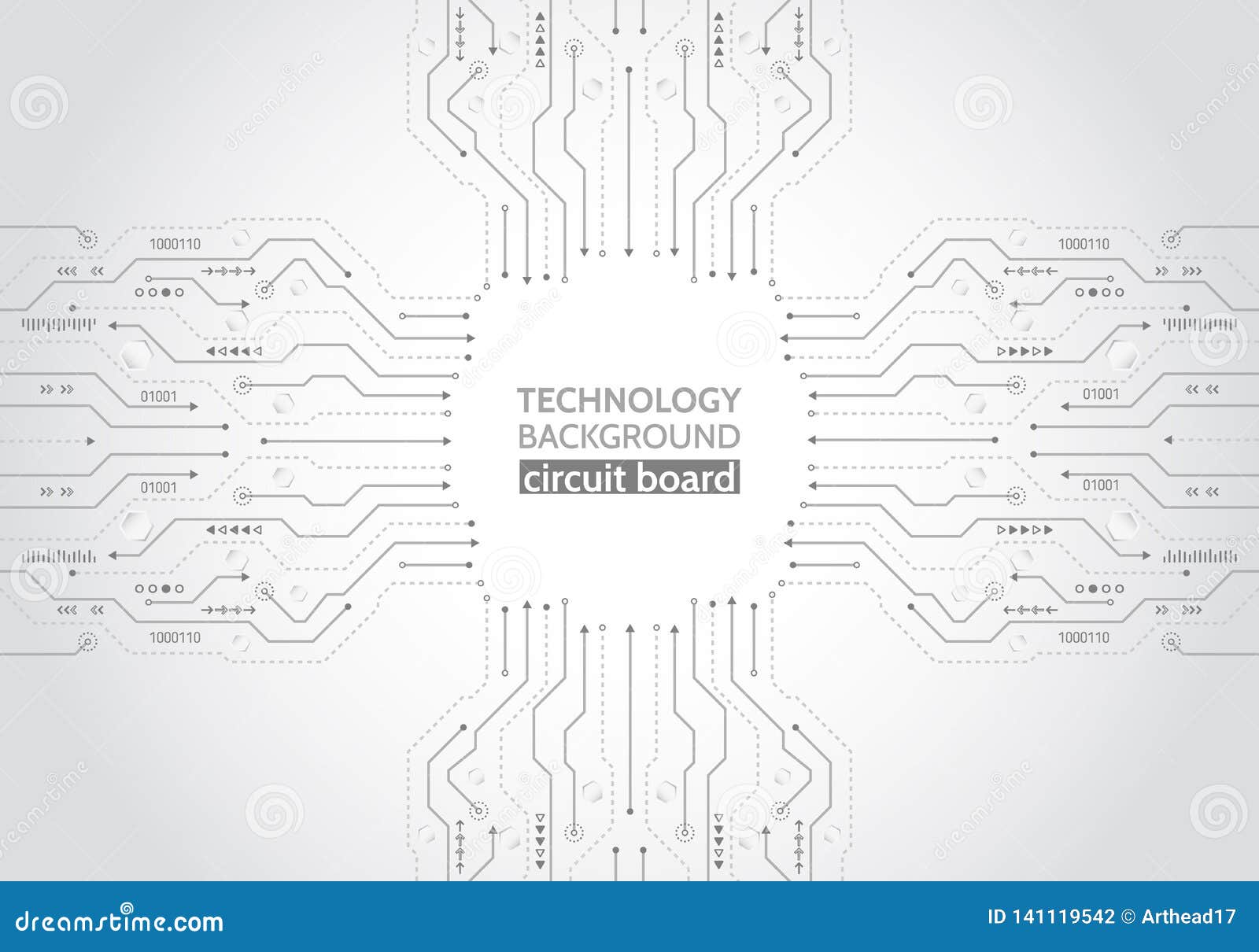 Computer Motherboard Vector Background Stock Vector - Illustration of ...