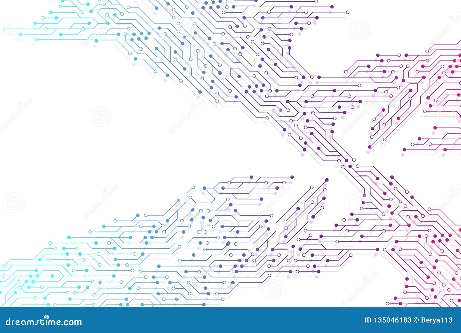 Computer Motherboard Vector Background with Circuit Board Electronic ...