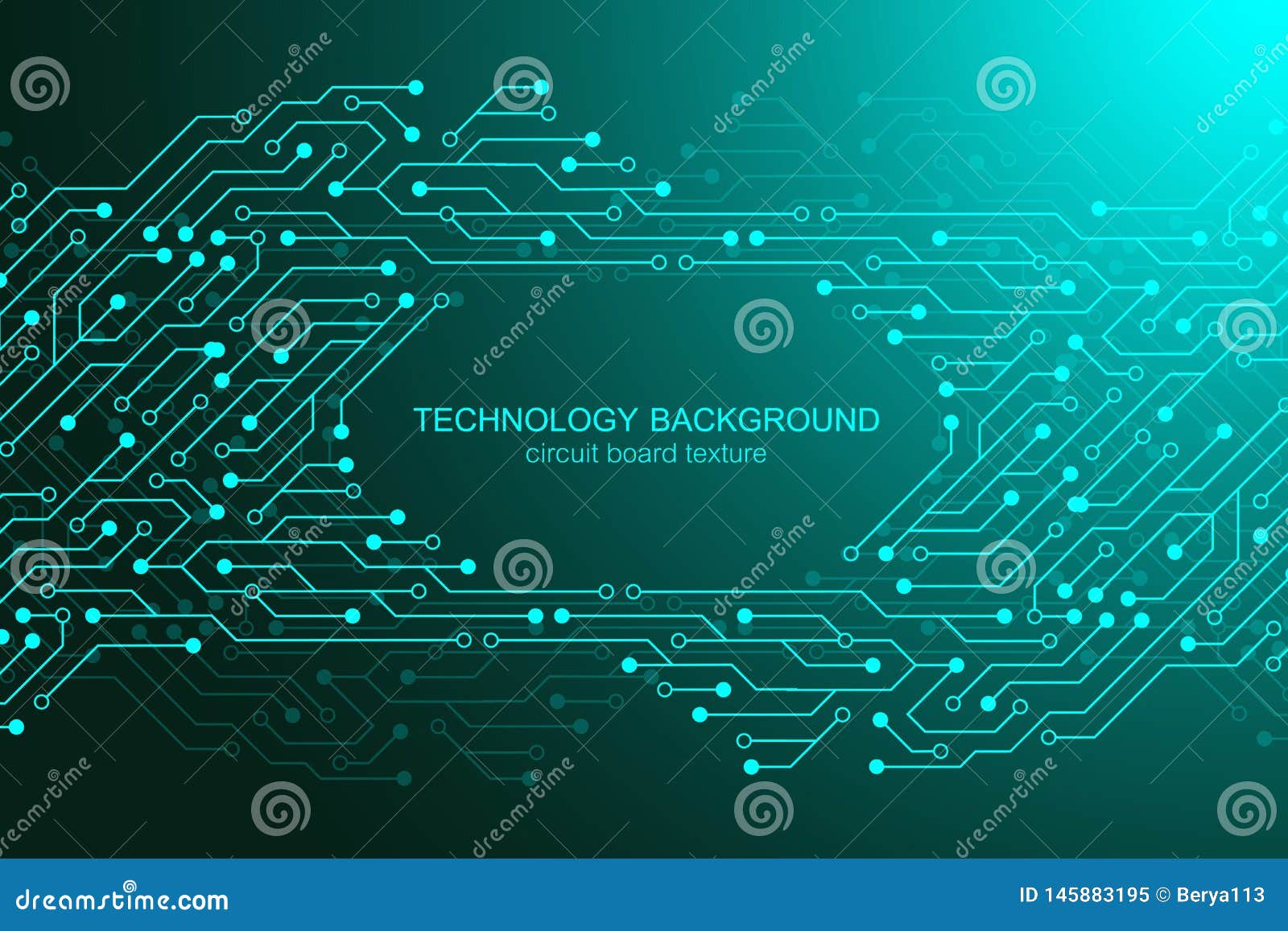 Computer Motherboard Vector Background with Circuit Board Electronic ...