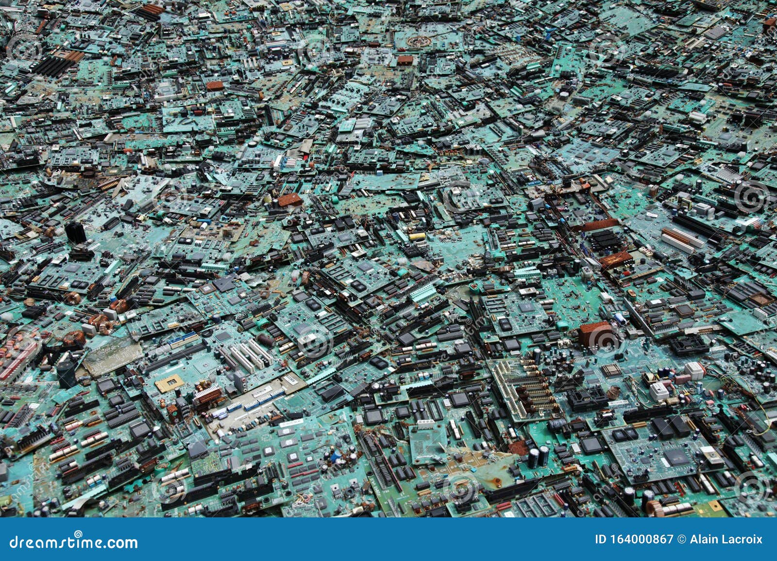 Computer Motherboards Waste Stock Image - Image of drive, hardware ...