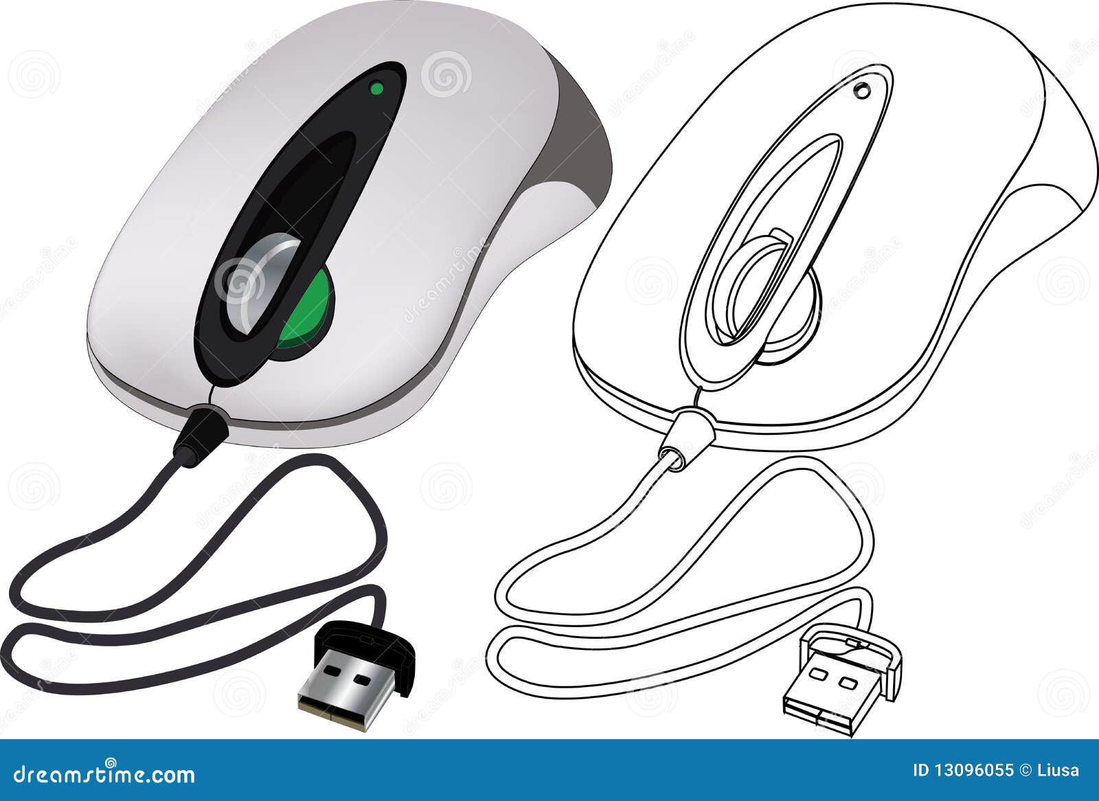 Computer mouse stock vector. Illustration of objects - 13096055