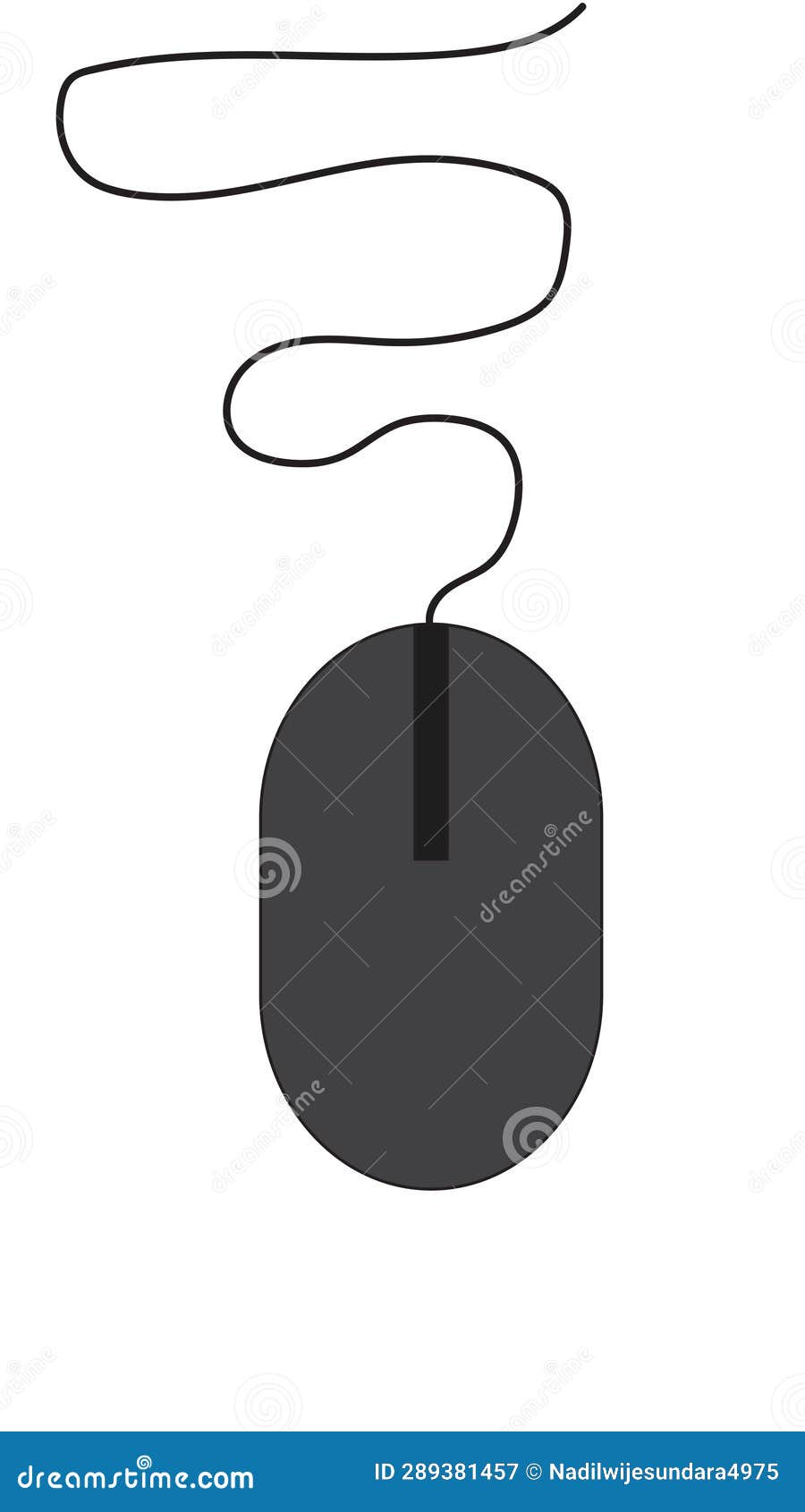 A Computer Mouse Illustration Stock Vector - Illustration of ergonomic ...