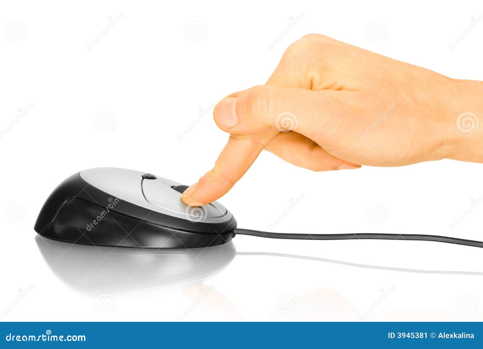 Computer mouse stock image. Image of copyspace, finger - 3945381