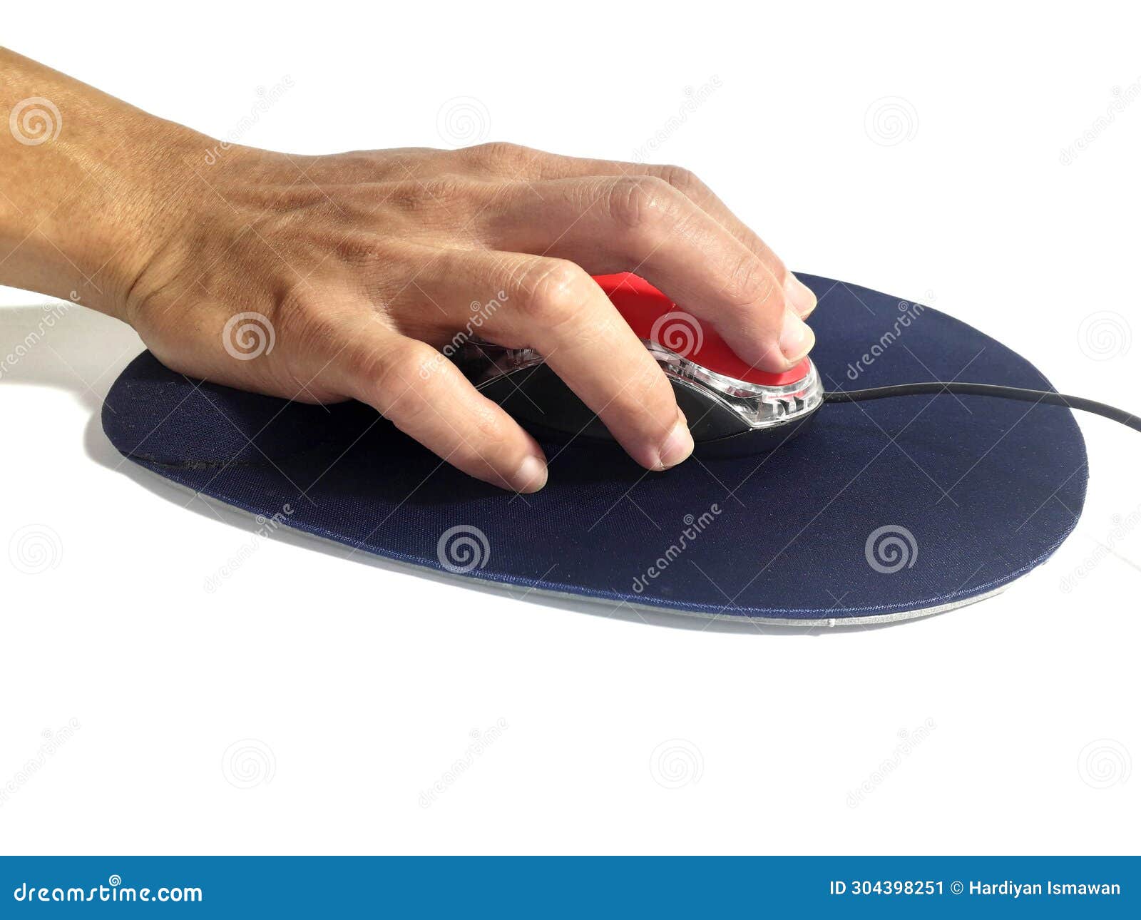 A Computer Mouse Being Used by an Asian Man 2 Stock Image - Image of ...