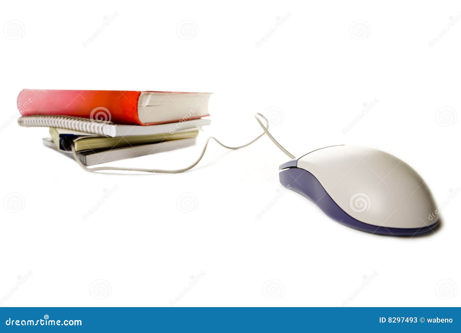 Computer mouse and books stock image. Image of studying - 8297493