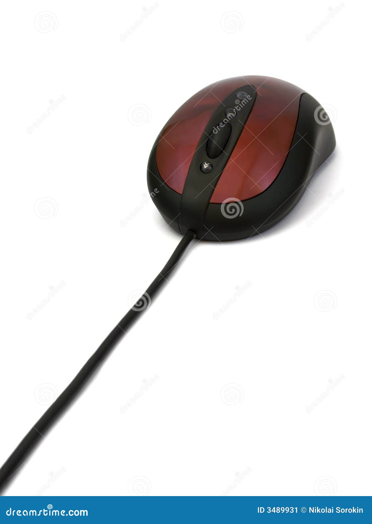 Computer mouse and cable stock image. Image of personal - 3489931