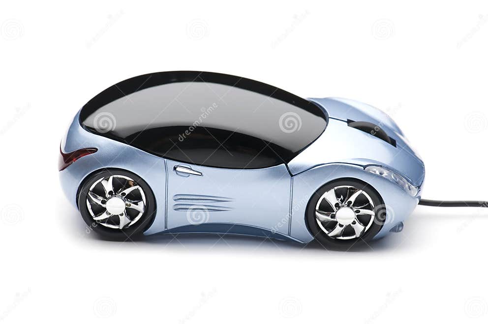 Computer Mouse Car on White Stock Image - Image of isolated, electronic ...