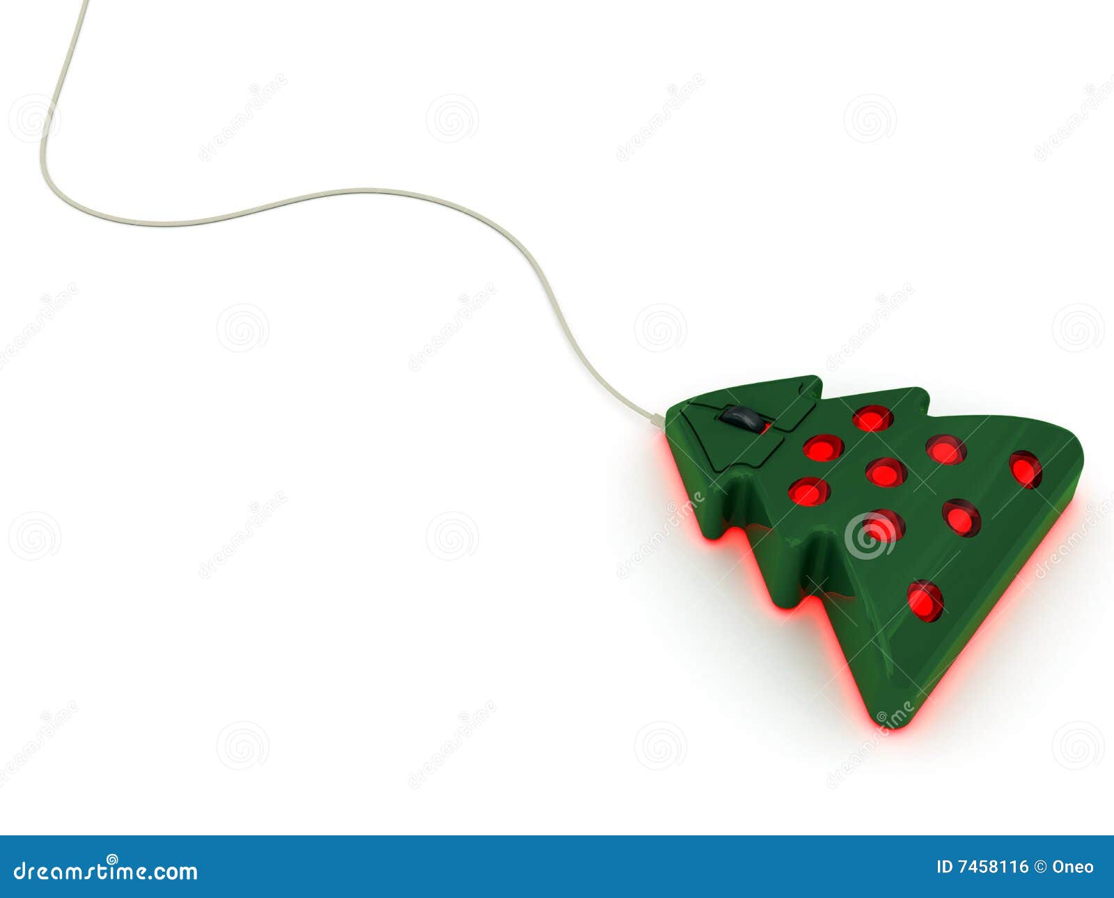 Computer Mouse in Christmas Tree Style Stock Photo - Image of ...