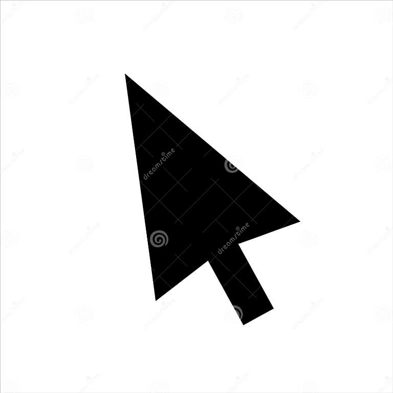 Computer Mouse Click Cursor Gray Arrow Icons Set and Loading Icons ...