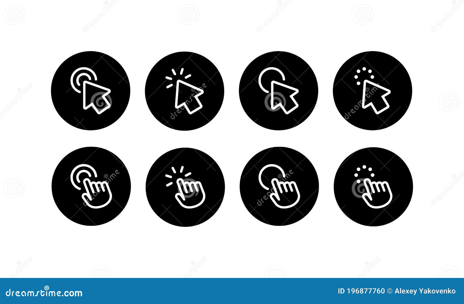 Computer Mouse. Click Cursor and Pointer Icon Set. Arrow and Wait ... Computer Mouse. Click Cursor and Pointer Icon Set. Arrow and Wait ...
