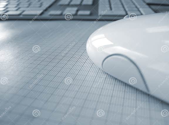 Computer Mouse Close Up and Keyboard Stock Photo - Image of keyboard ...
