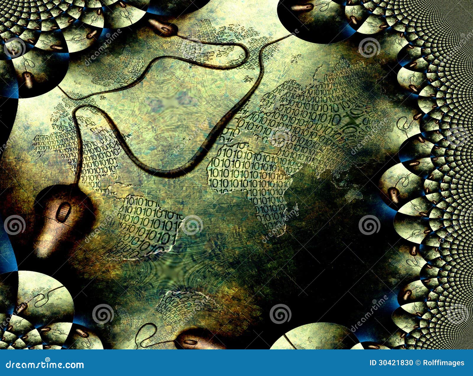 Computer Mouse Composition stock illustration. Illustration of ...